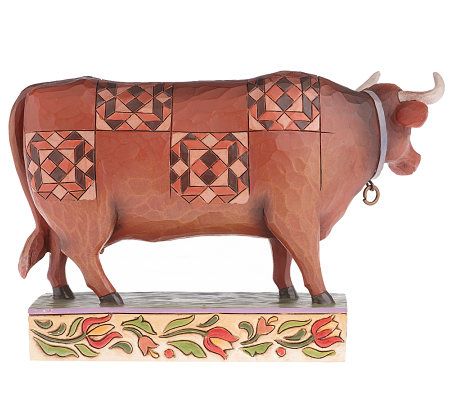 Jim Shore Heartwood Creek Williamsburg Cow Figurine - QVC.com