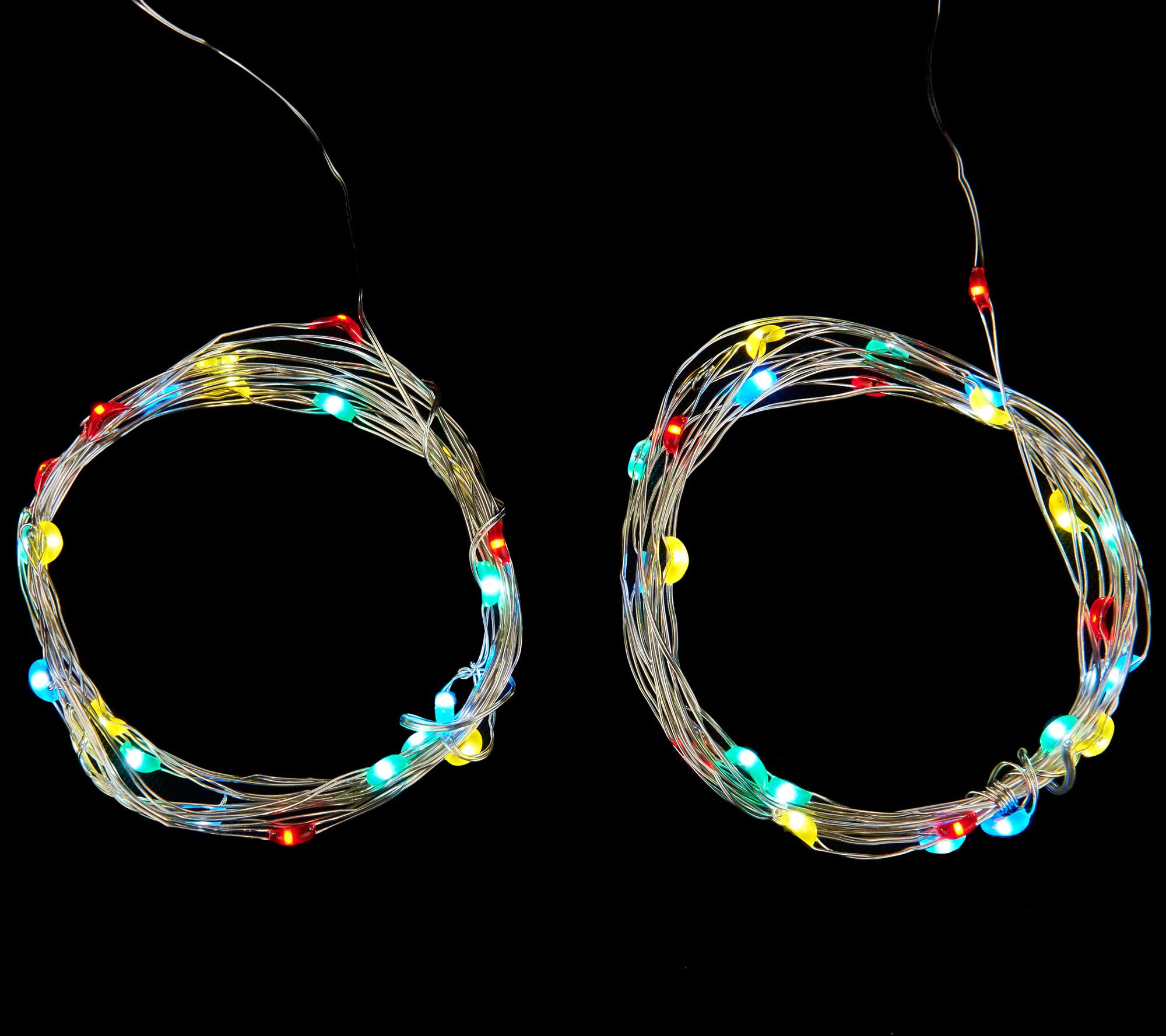 "As Is" ED On Air Set of 2 Micro Light Strands by Ellen DeGeneres - QVC.com