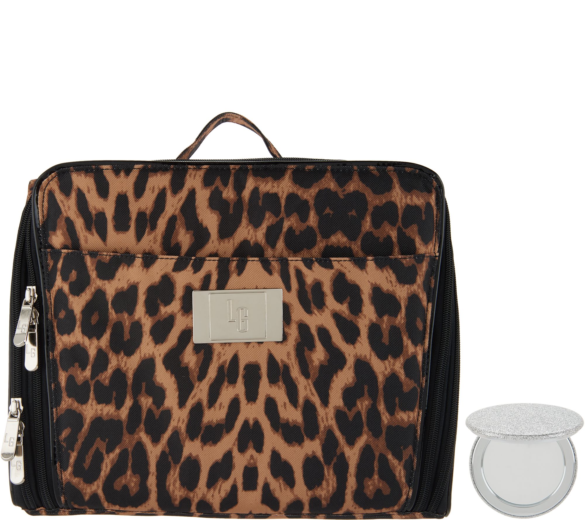 Cosmetic Organizer Case with Compact Mirror by Lori Greiner - QVC.com