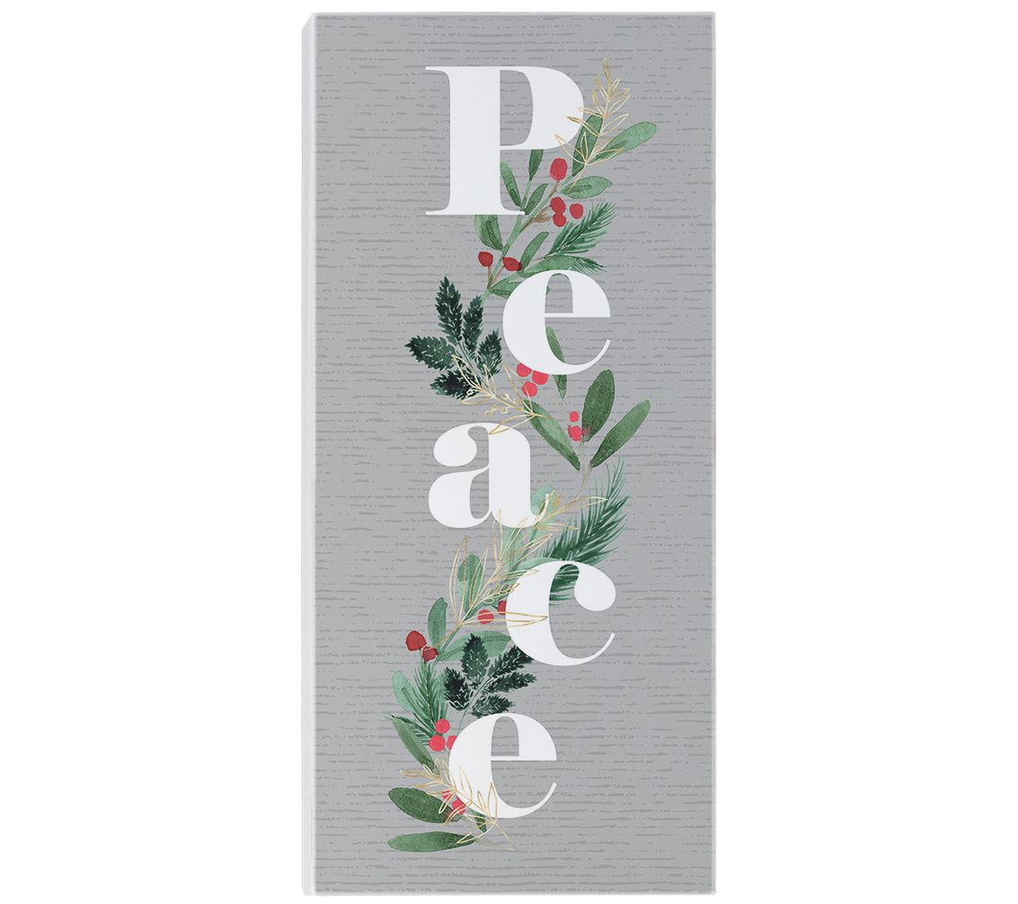 Sincere Surroundings 12" Peace Greenery Inspire Board - QVC.com