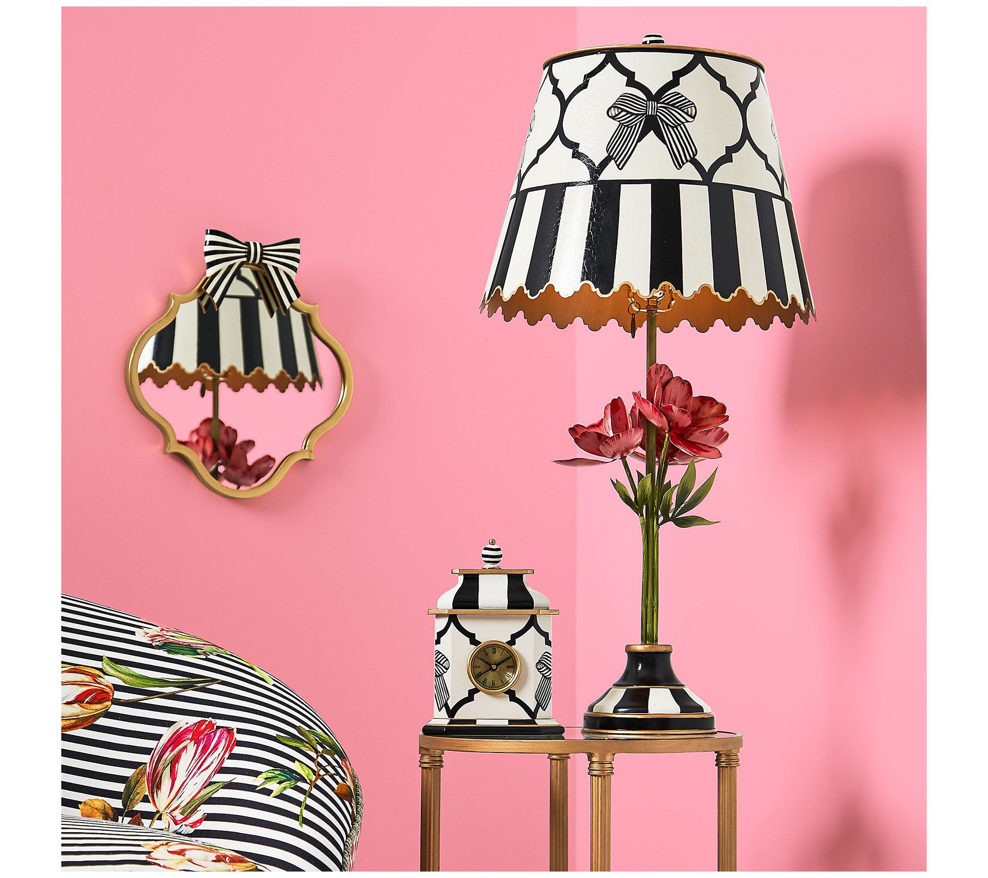 MacKenzie-Childs Pretty As A Bow Accent Wall Mi rror - QVC.com