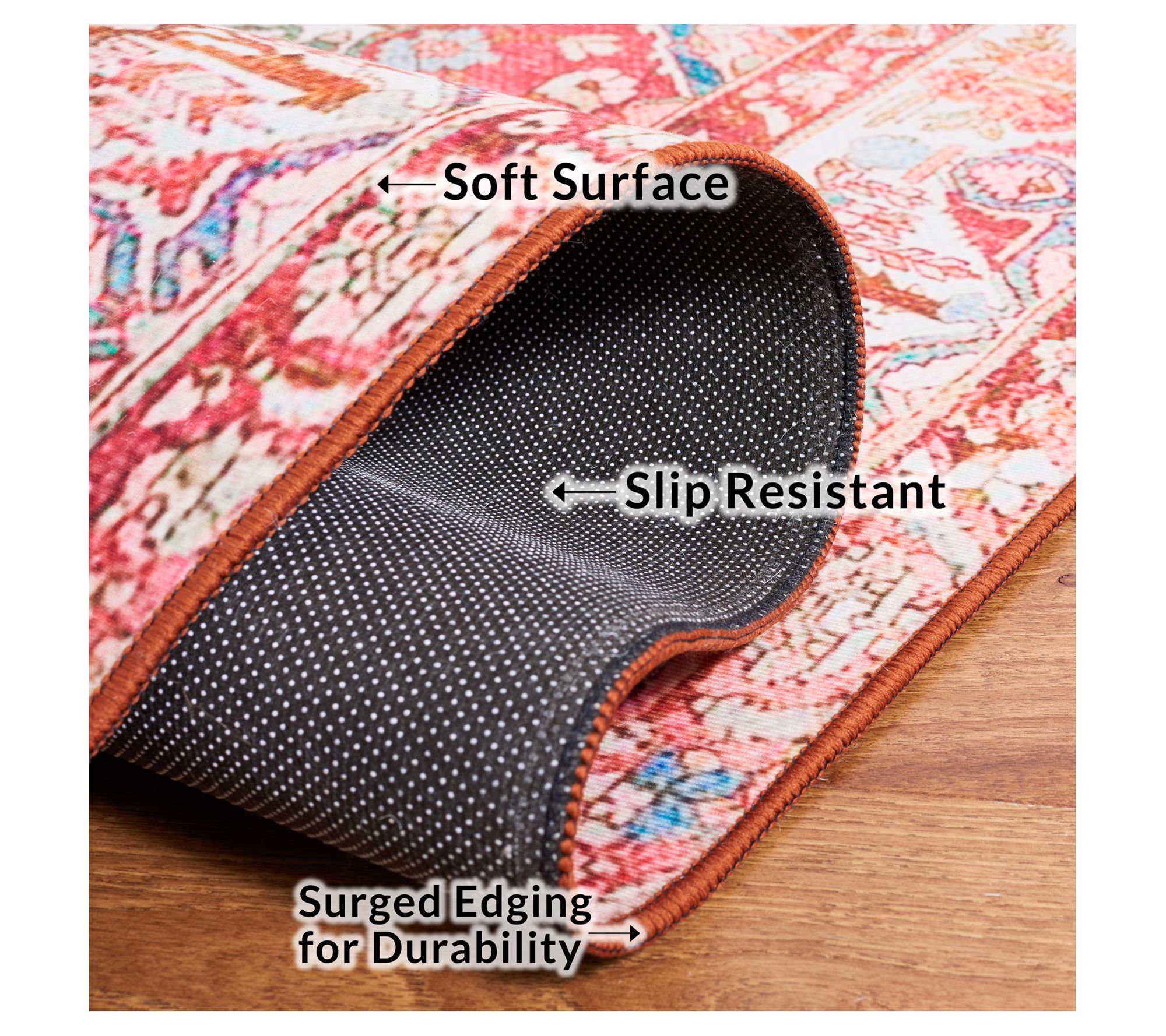 Safavieh Tucson 122 Machine Washable 4' X 6' Rug - QVC.com