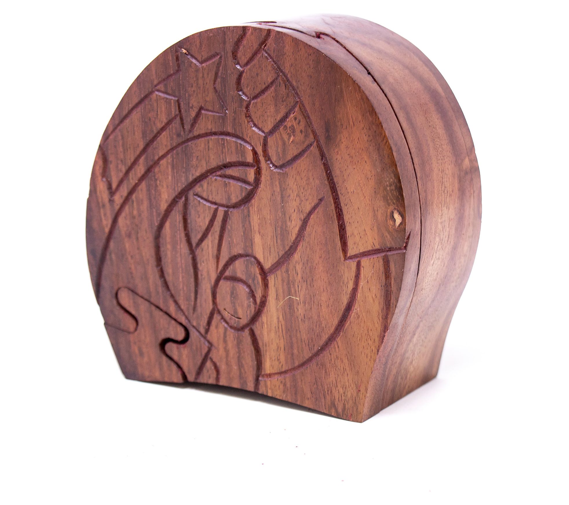 Global Crafts Handmade Nativity Scene Sheesham Wood Puzzle Box - QVC.com