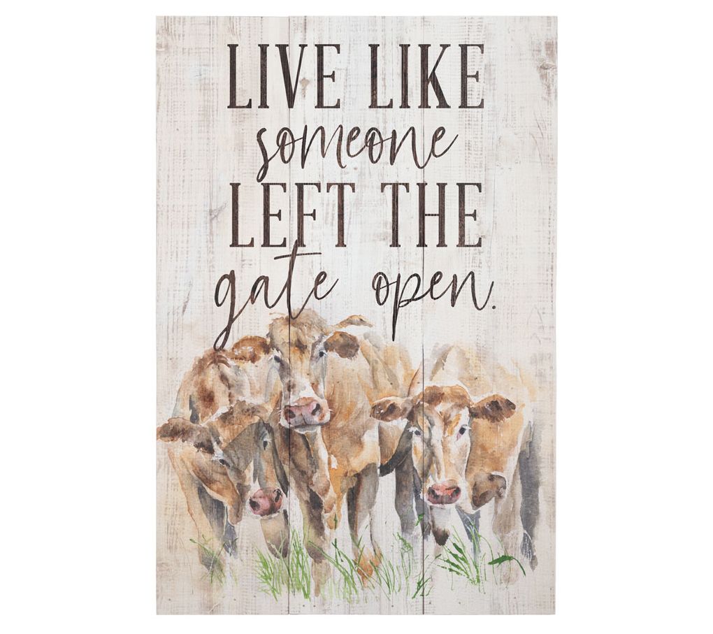 Gate Open Rustic Wall Art - QVC.com