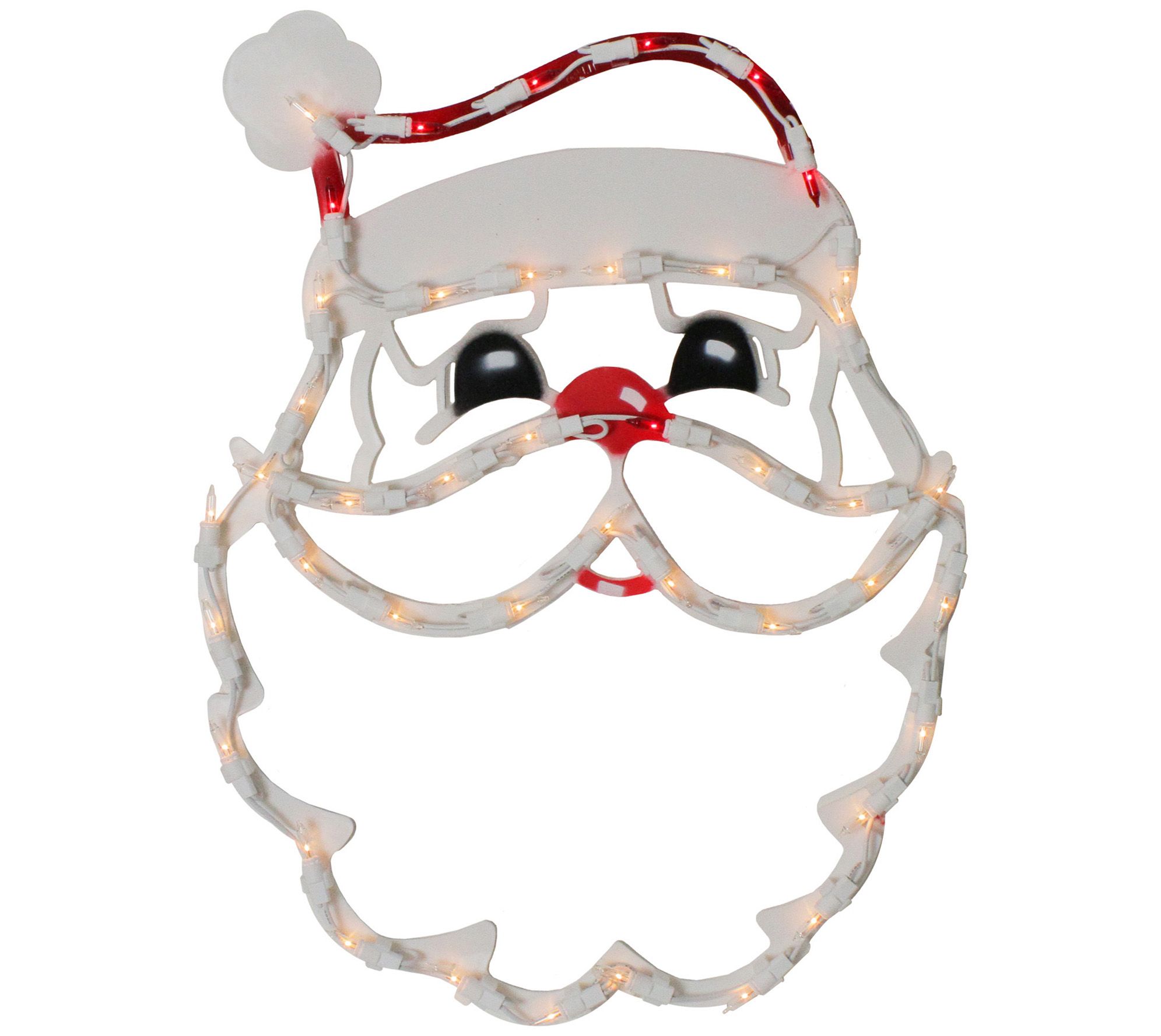 Northlight Lighted Santa Claus Window Silhouette - 17.5" - QVC.com