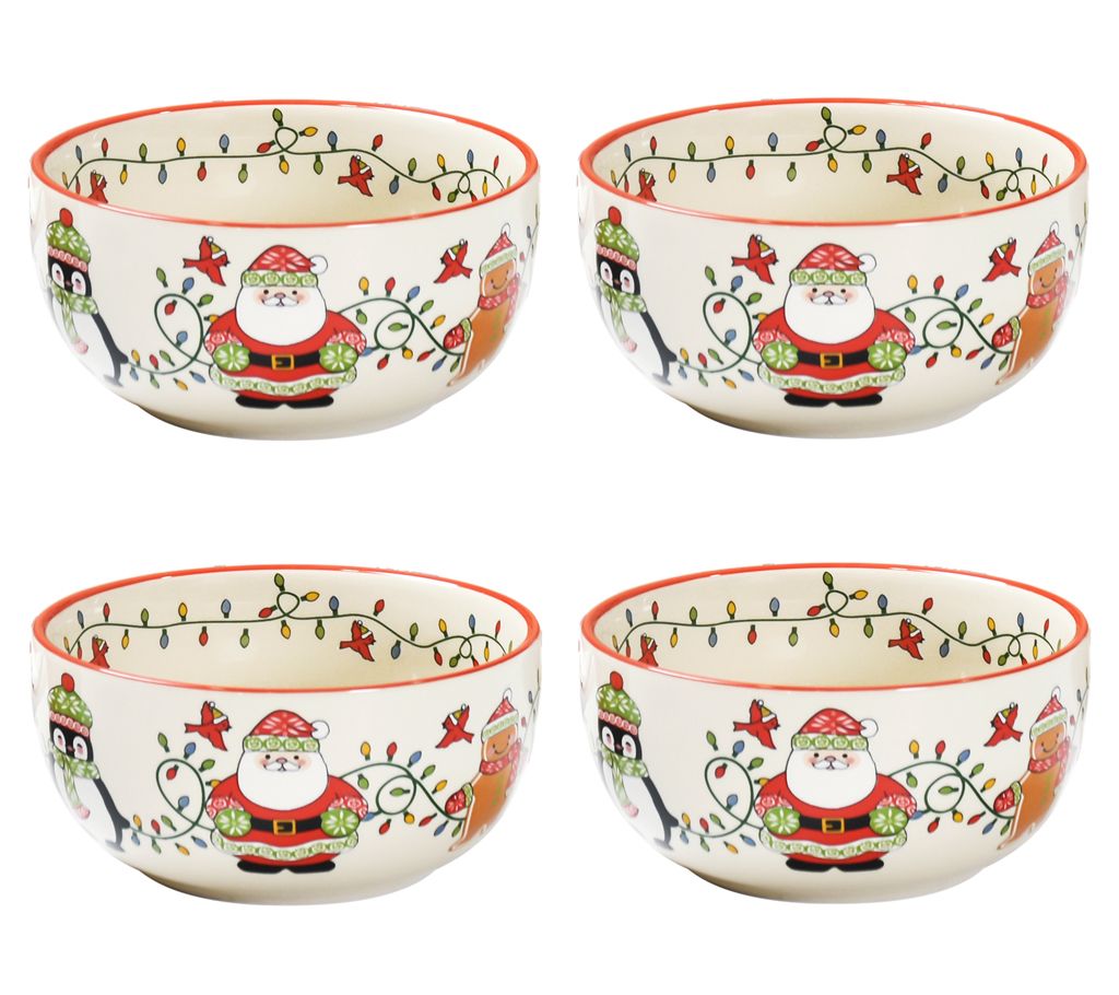 Temp-tations Seasonal Set of (4) 18-oz Essential Bowls - QVC.com