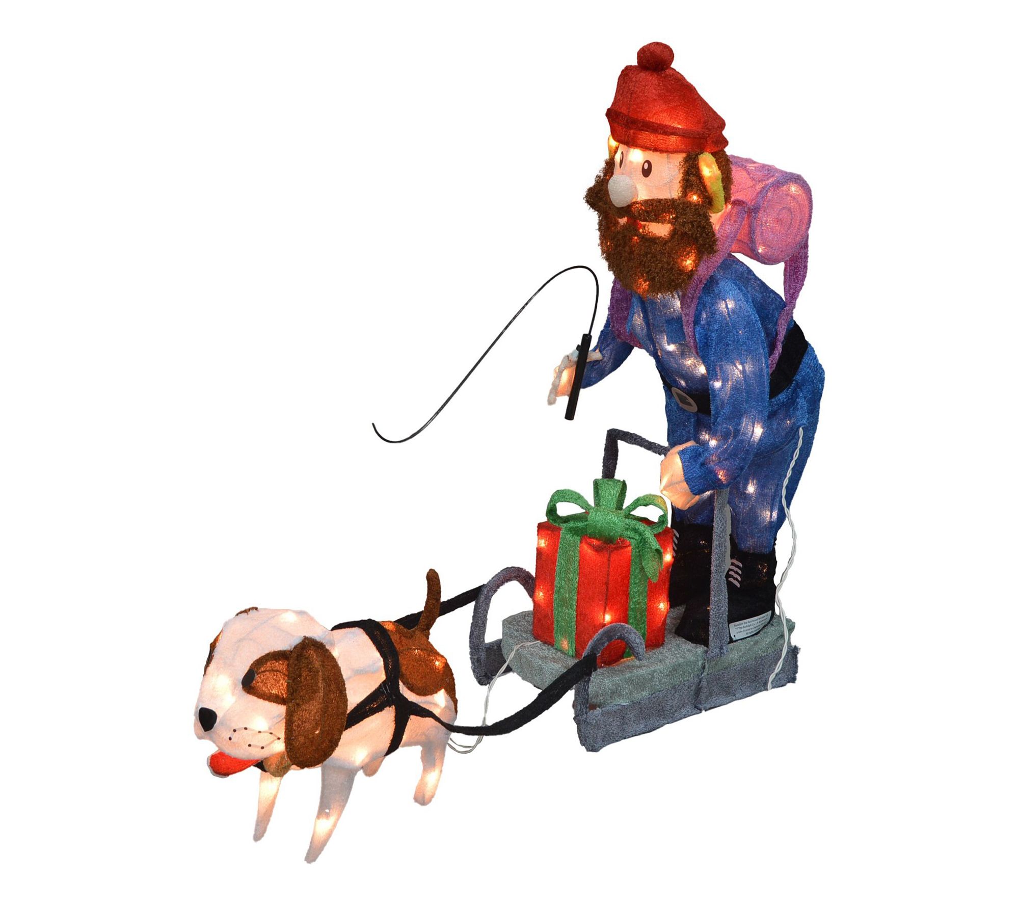 Northlight 34" Yukon Cornelius Dog Sled 3D Deco ration - QVC.com