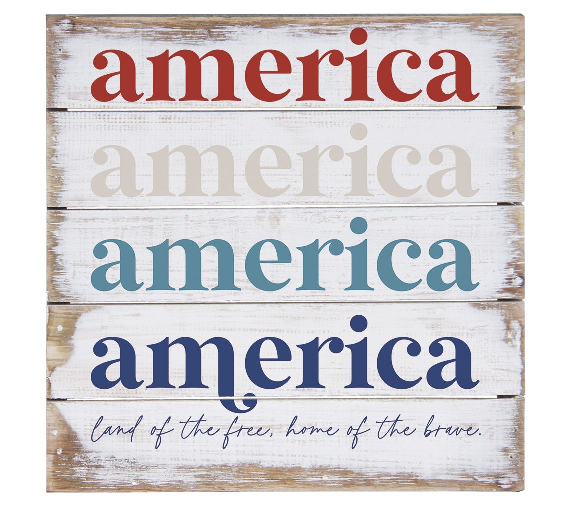 Sincere Surroundings 8" America Repeated PalletPetite - QVC.com