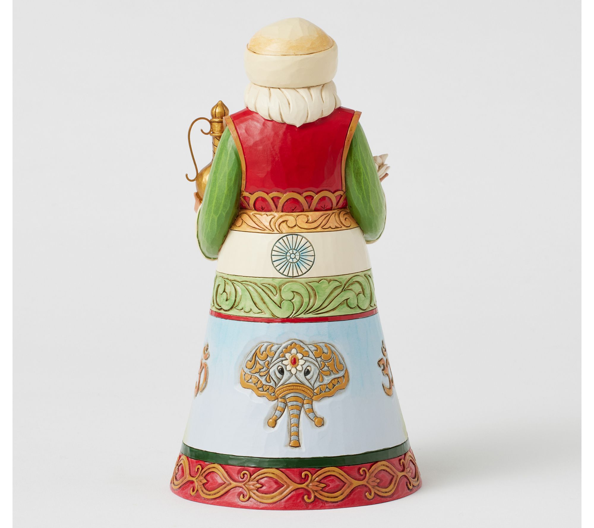 Jim Shore Heartwood Creek Santa Around The World India 6.97in - QVC.com