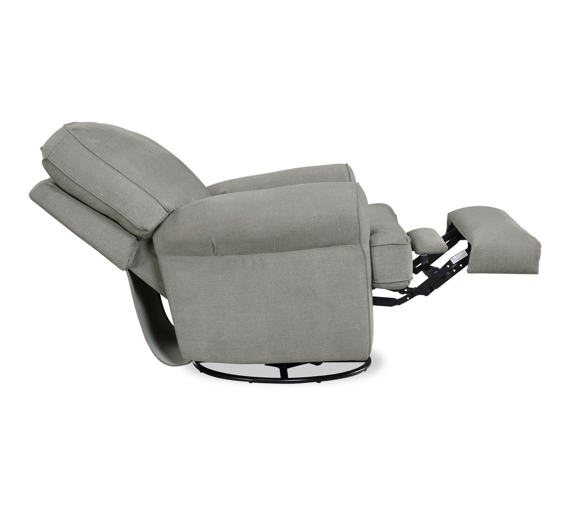 Baby Relax Tiana Nursery Swivel Glider Recliner Chair Lt Gray - QVC.com