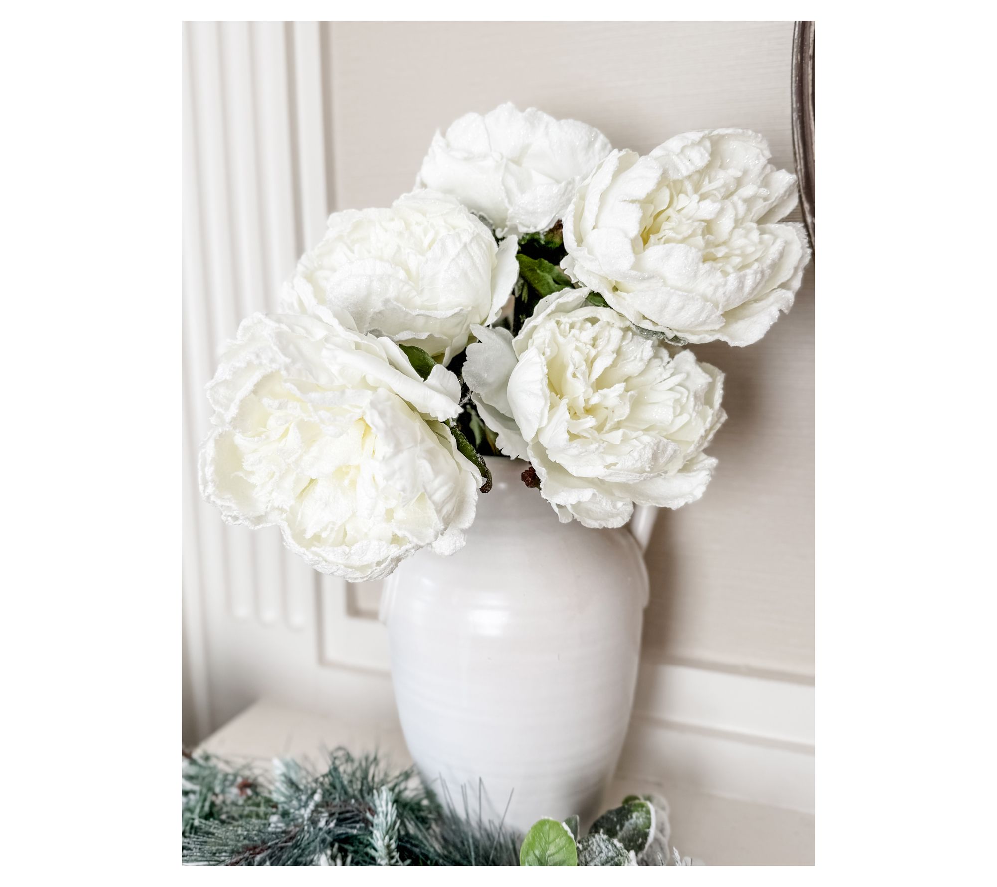 "As Is" Simply Stunning Set of 5 Snowy Peony Picks by Janine Graff ...