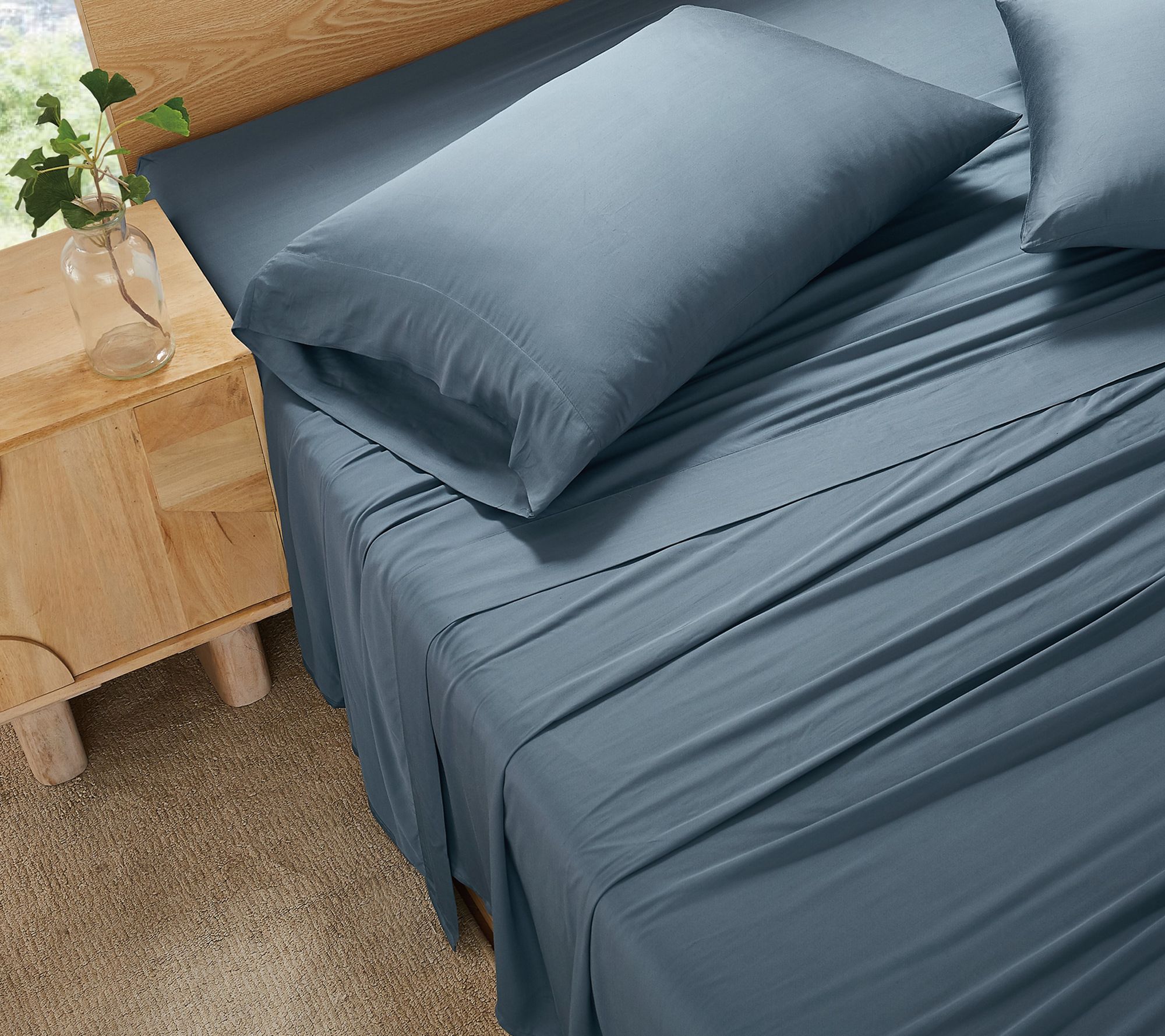 Frye Rayon from Bamboo 4-Piece King Sheet Set - QVC.com