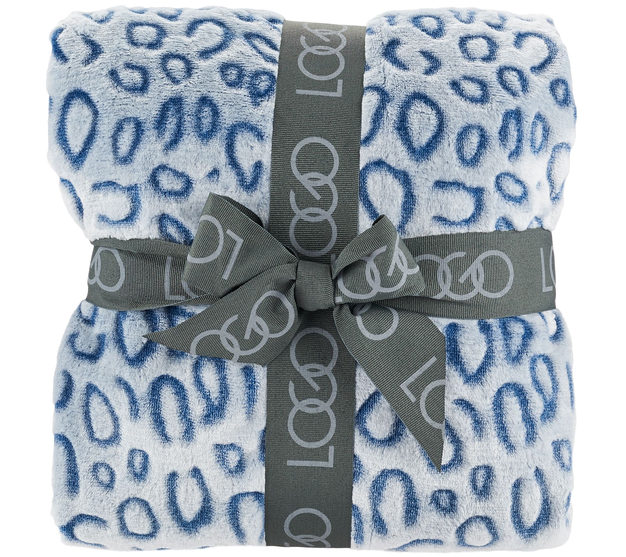 LOGO by Lori Goldstein 50"x70" Animal Print Burnout Throw - QVC.com