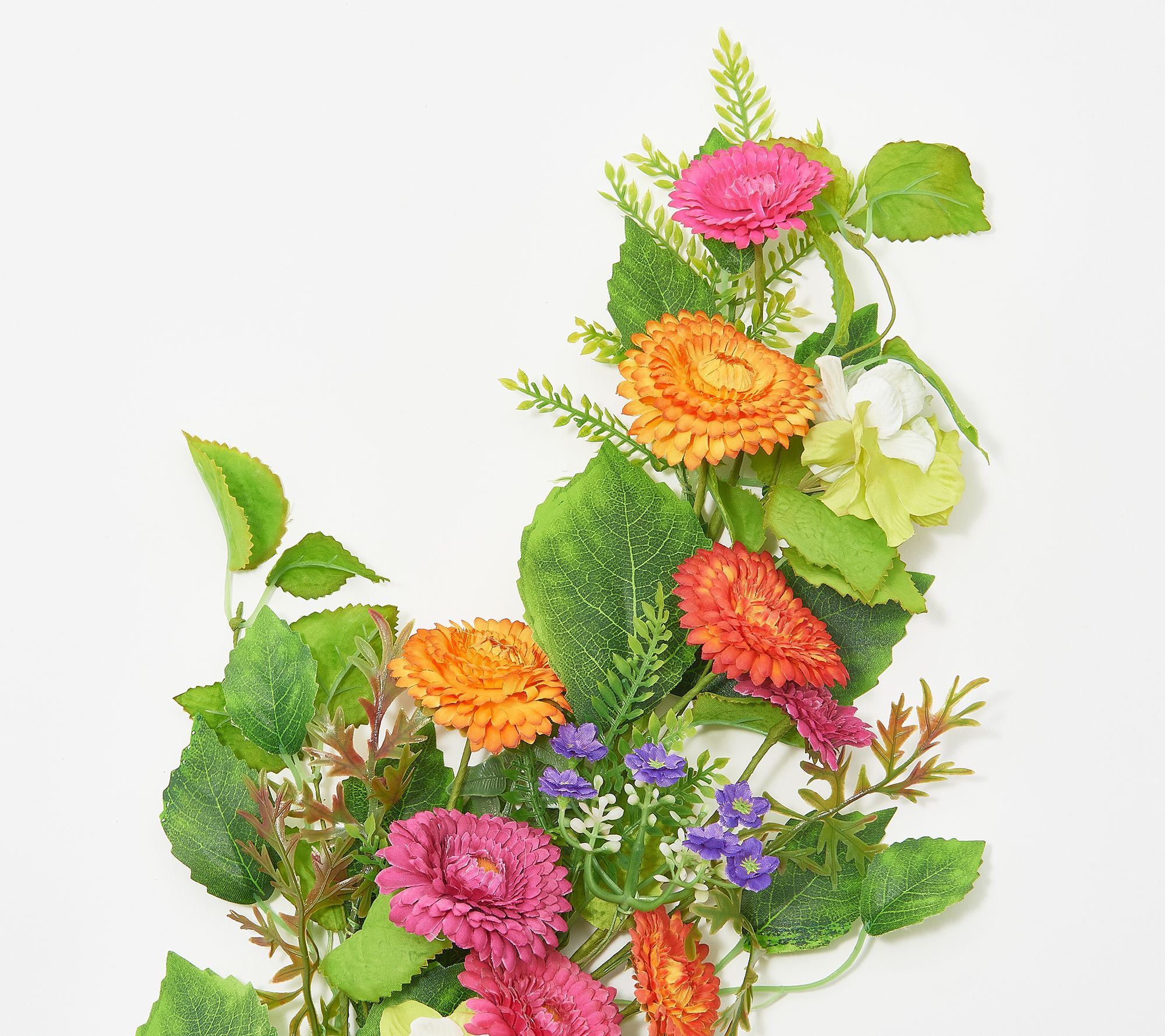 Set of 3 Zinnia and Hydrangea Bloom Sprays by Valerie - QVC.com