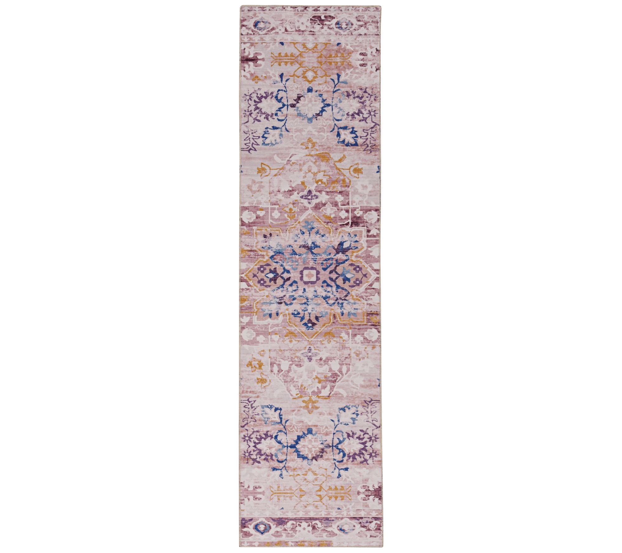 Linon Home Jax Washable 2'x8' Decorative Non-Slip Rug - QVC.com