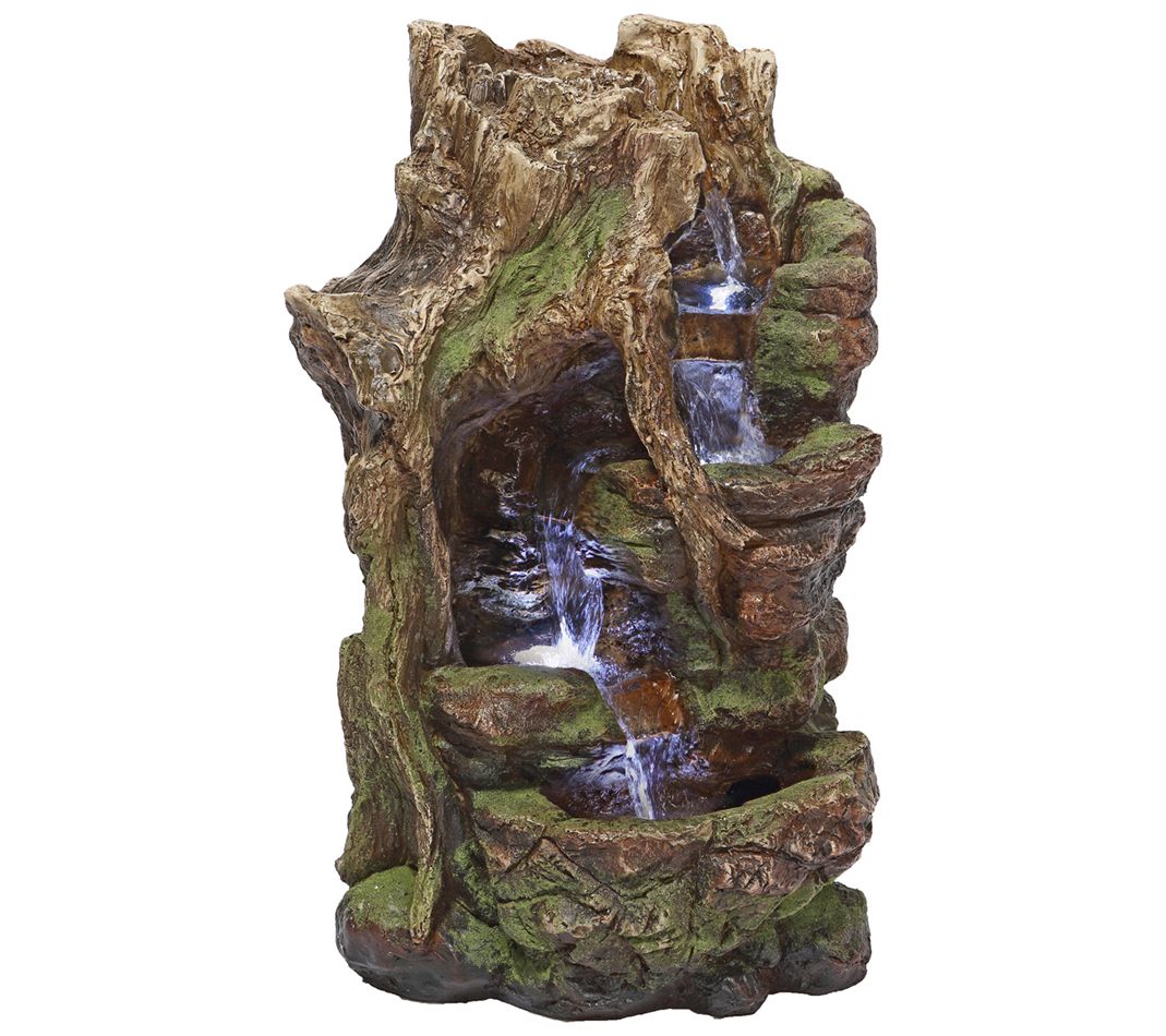 Design Toscano Willow Bend LED Illuminated Garden Fountain - QVC.com
