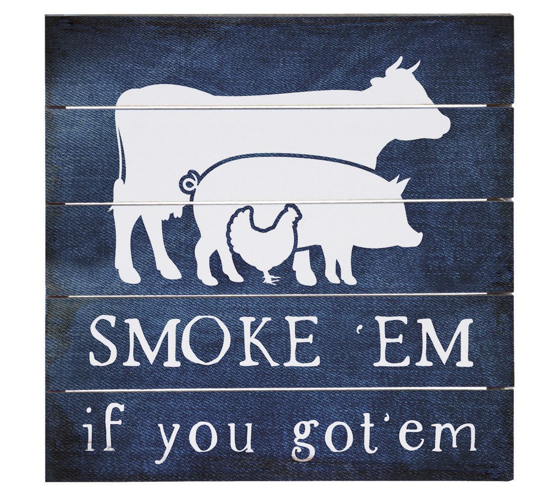 Sincere Surroundings 8" Smoke Em' Pallet Petite - QVC.com