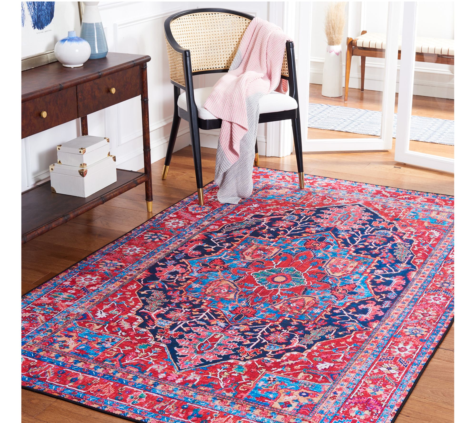 Safavieh Tucson 121 Machine Washable 4' X 6' Rug - QVC.com