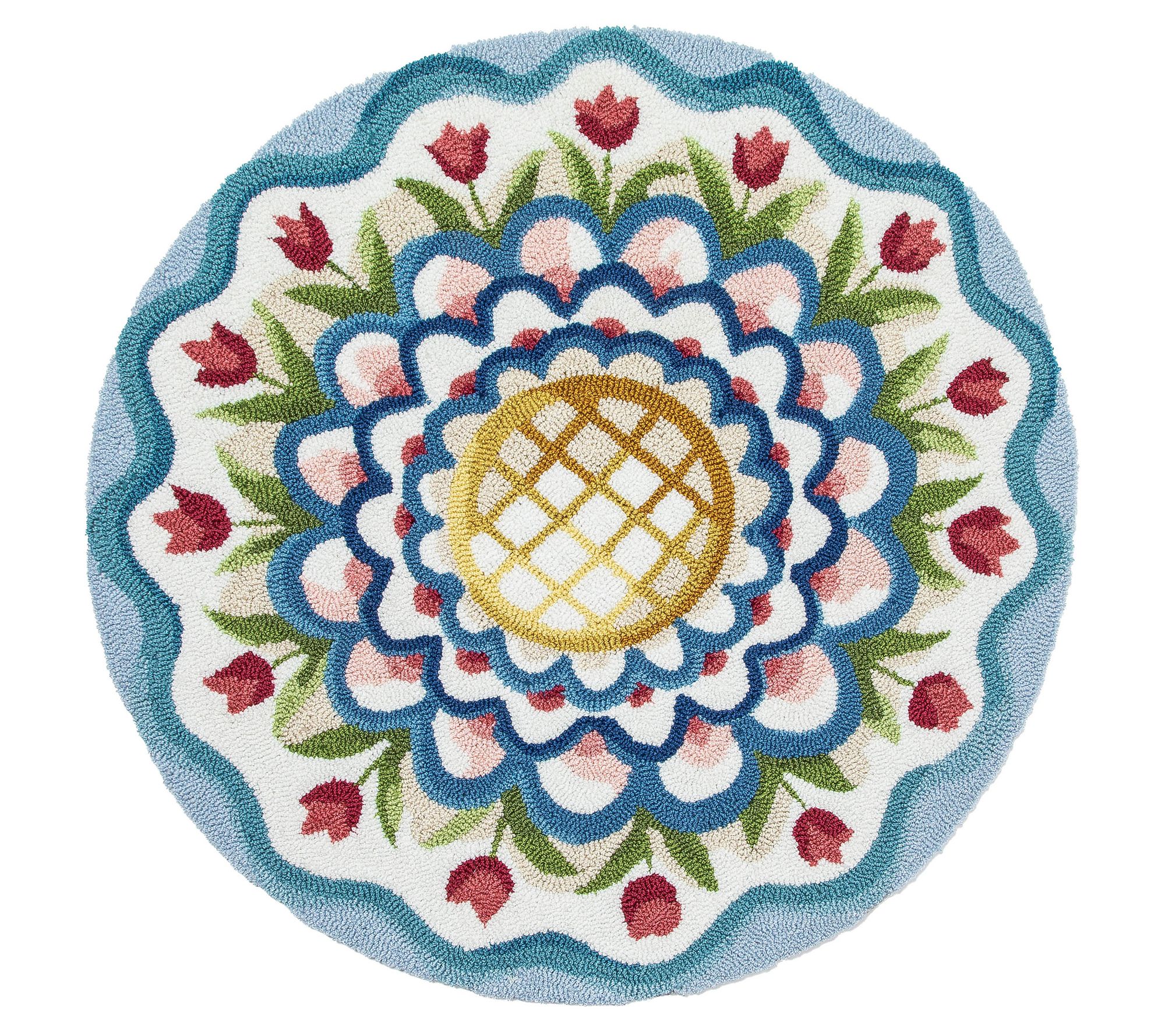 MacKenzie-Childs King Ferry 3' Round Rug - QVC.com