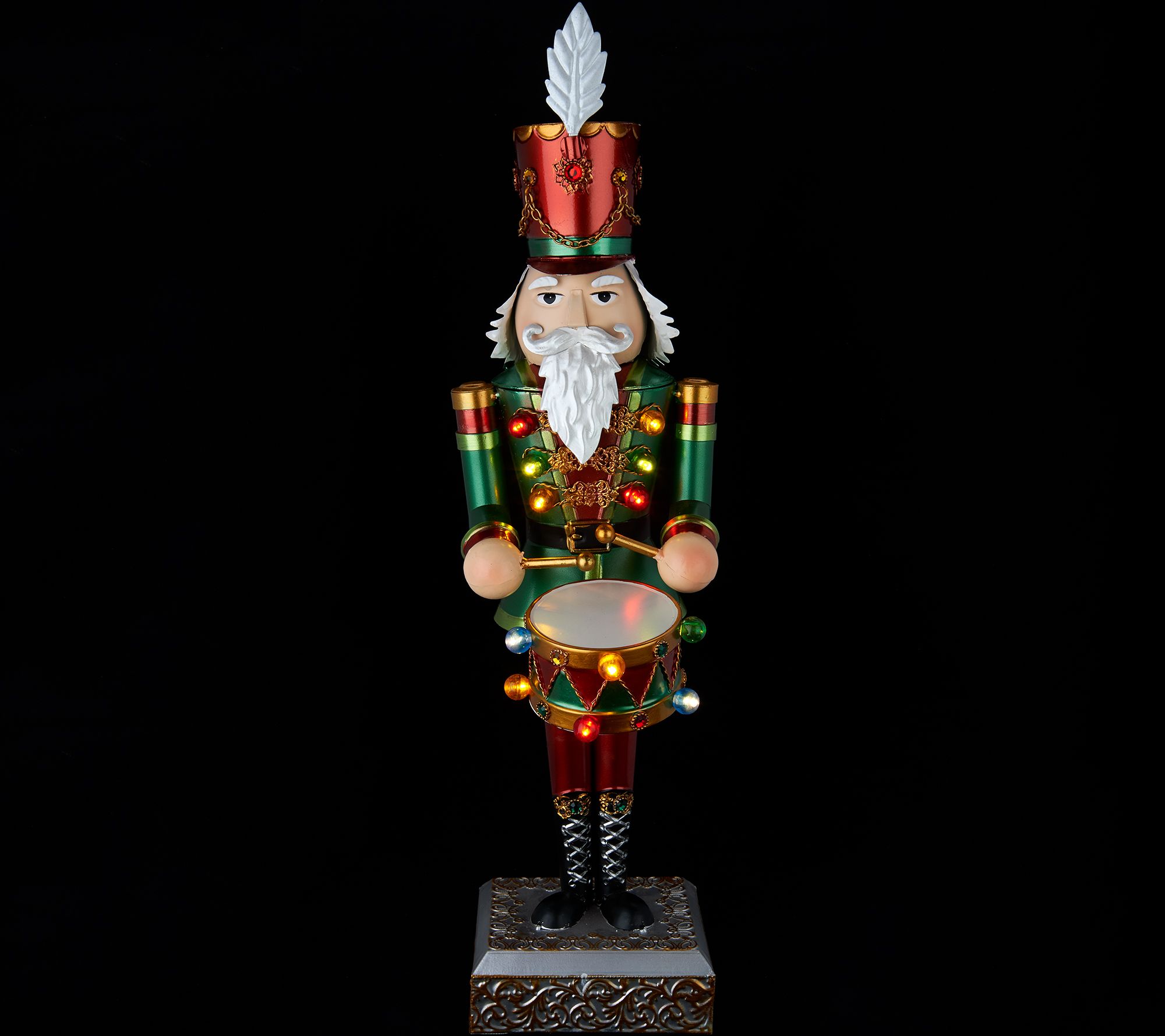 Kringle Express 24" LED Illuminated Tabletop Nutcracker - QVC.com