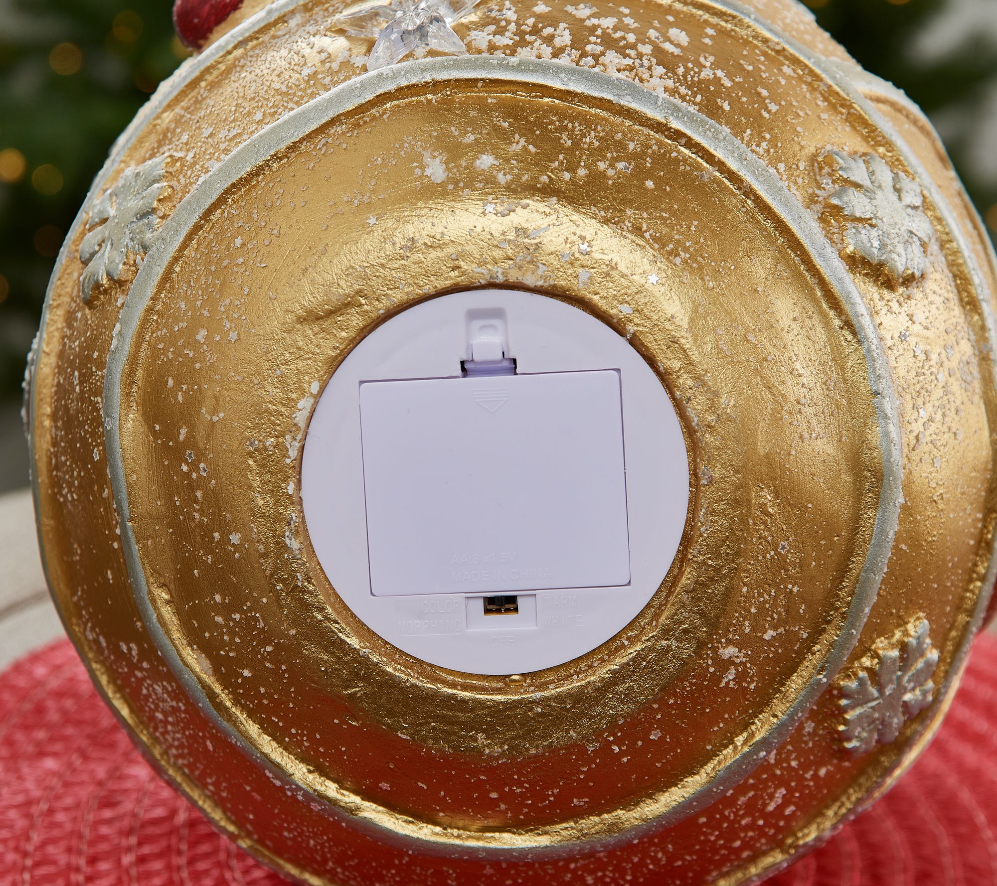 Kringle Express Oversized Illuminated Snowy Ornament w/ Color Morph ...