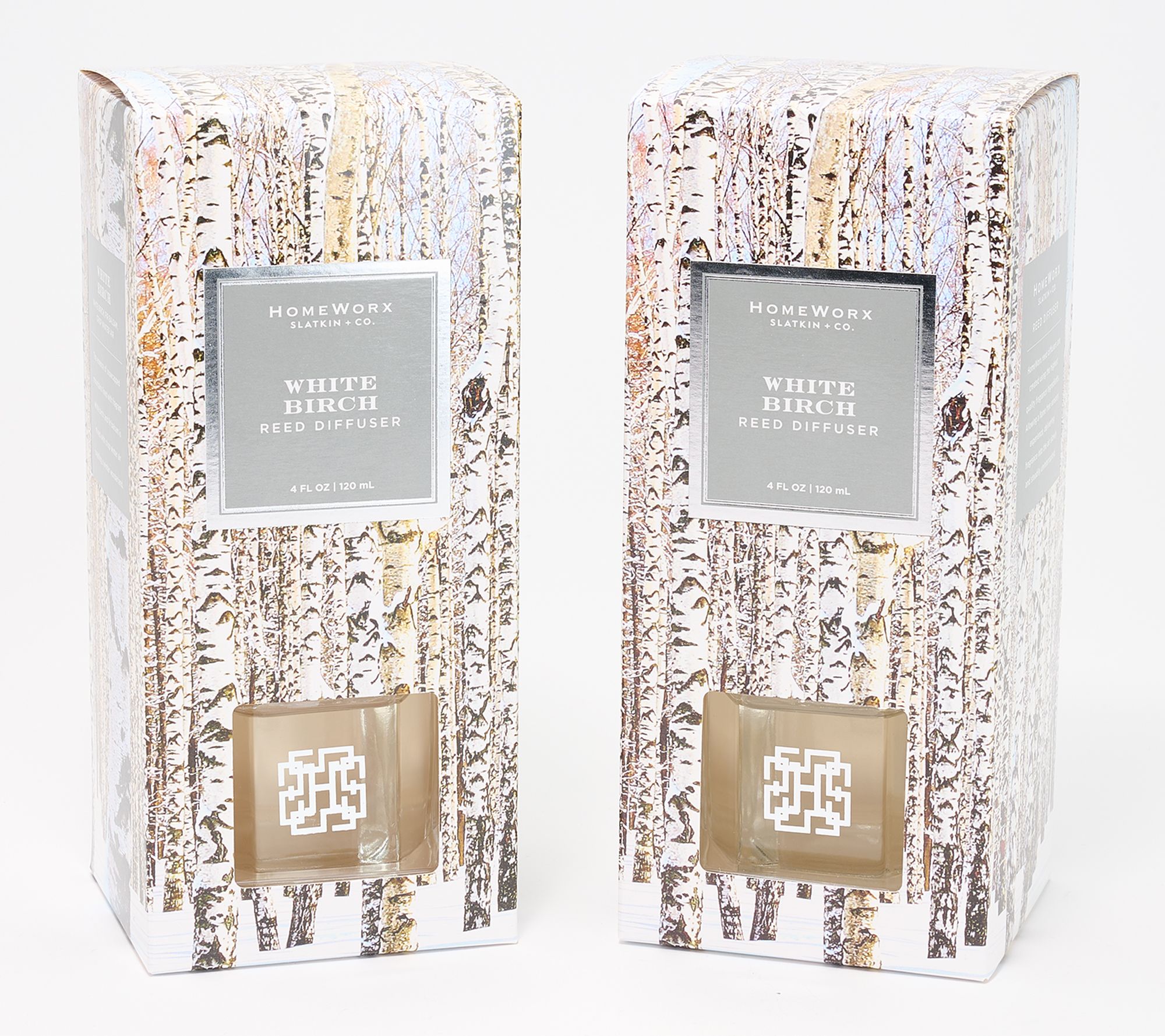 HomeWorx by Slatkin + Co. S/2 White Birch Reed Diffusers - QVC.com