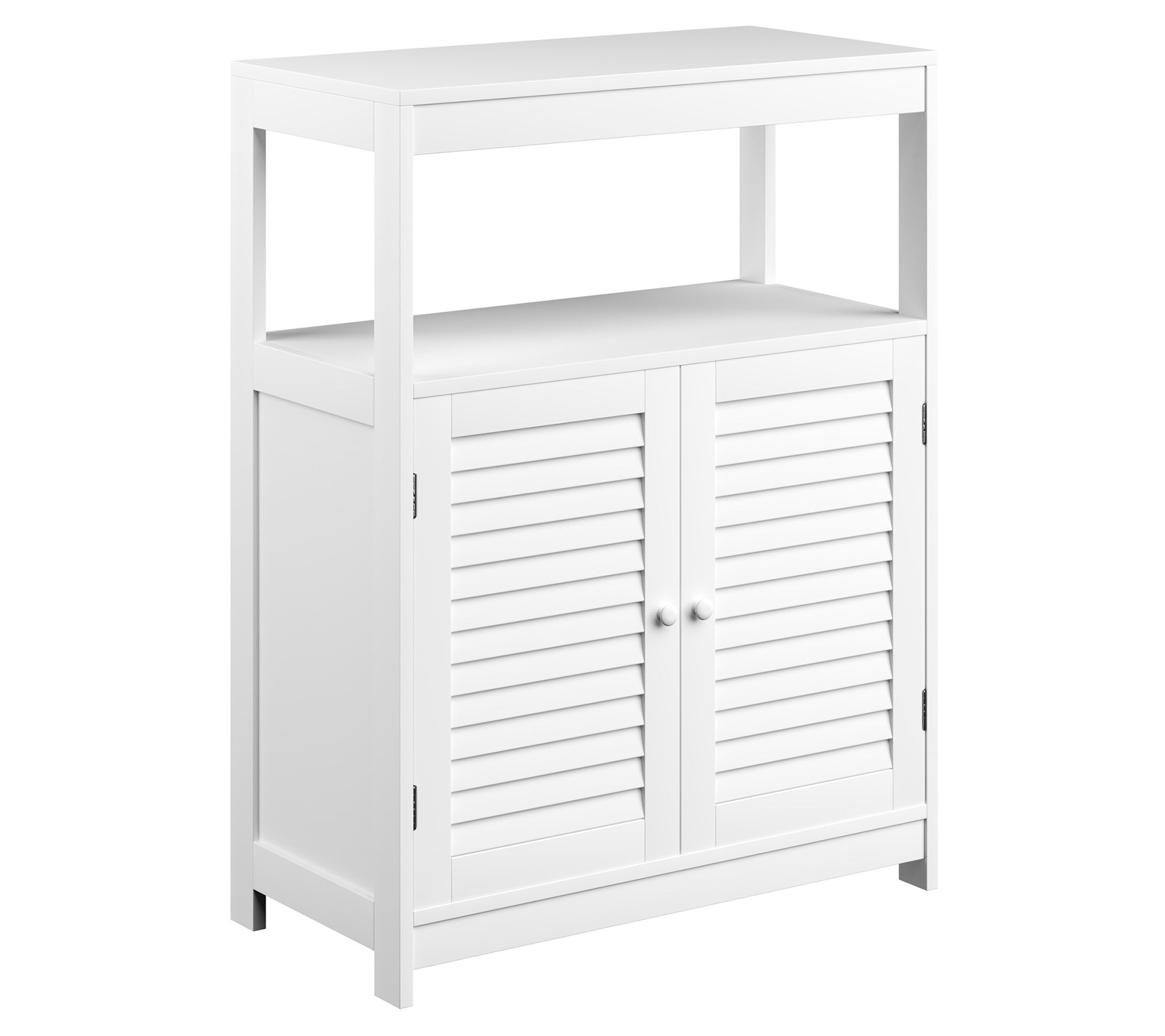 Lavish Home Cabinet with Double Doors Freestand ing Organizer - QVC.com