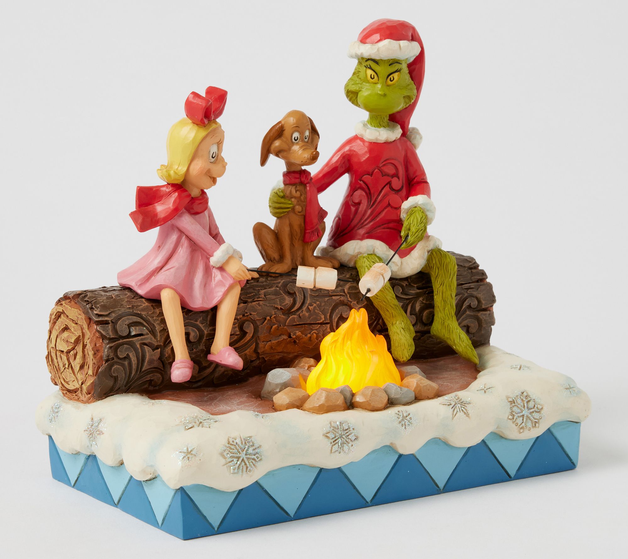 Jim Shore Grinch, Max, Cindy Roasting Figurine6.2in H - QVC.com