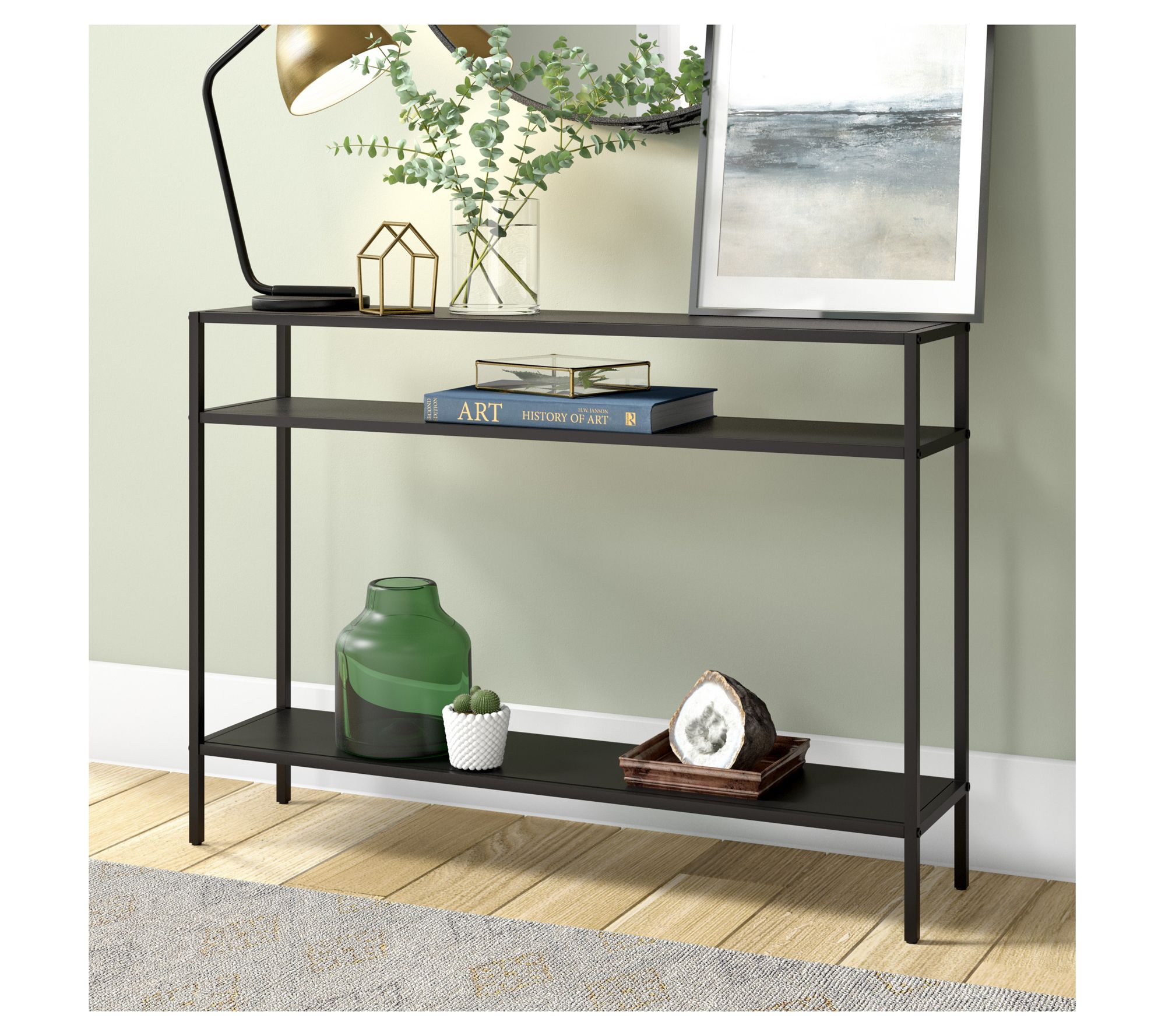 Hudson&Canal Ricardo 42" Wide Rectangular Console Table - QVC.com