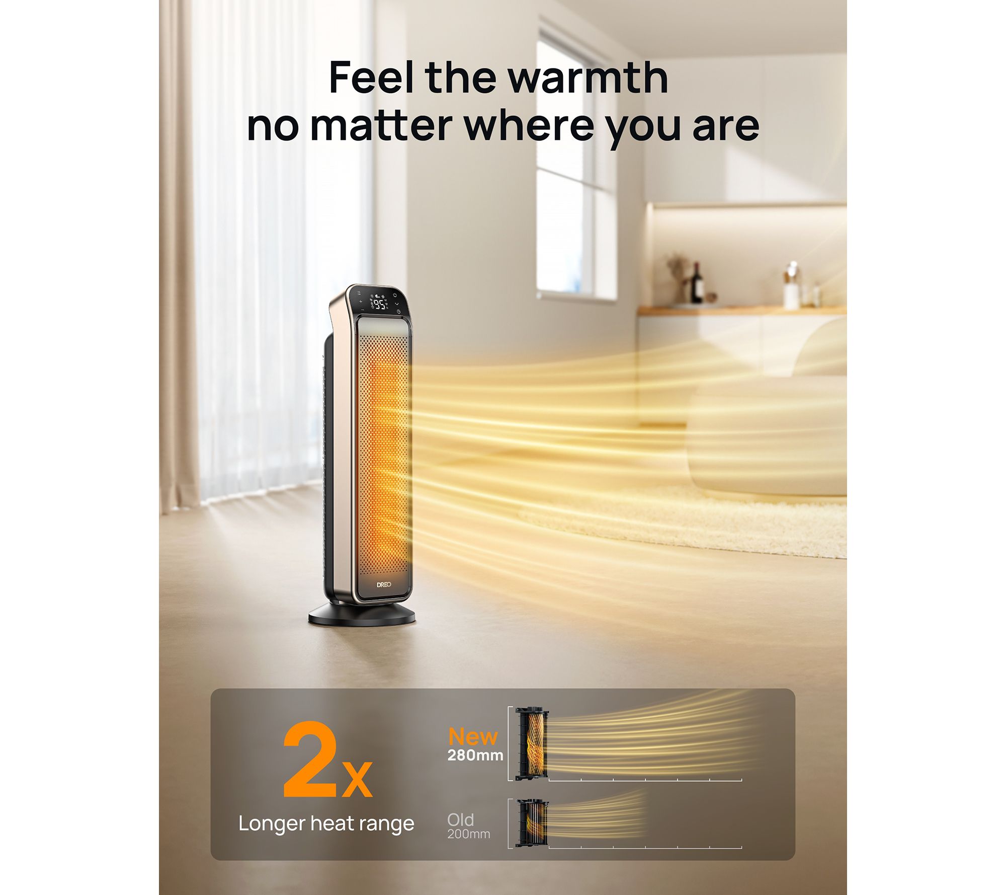 25 in Indoor Portable Ceramic Convection Electric Space Heater - QVC.com