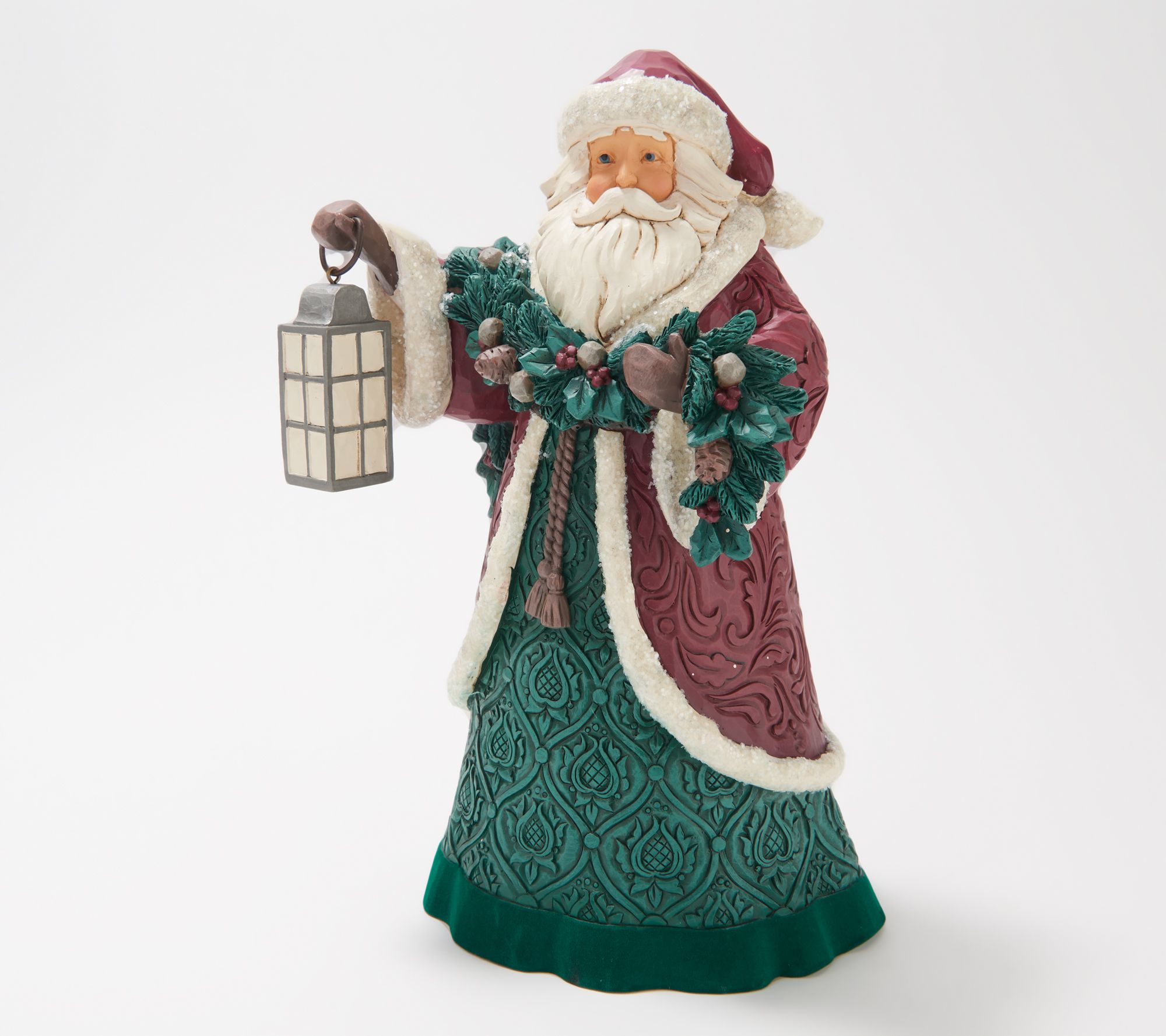 Jim Shore Victorian Collection Santa with Lantern - QVC.com