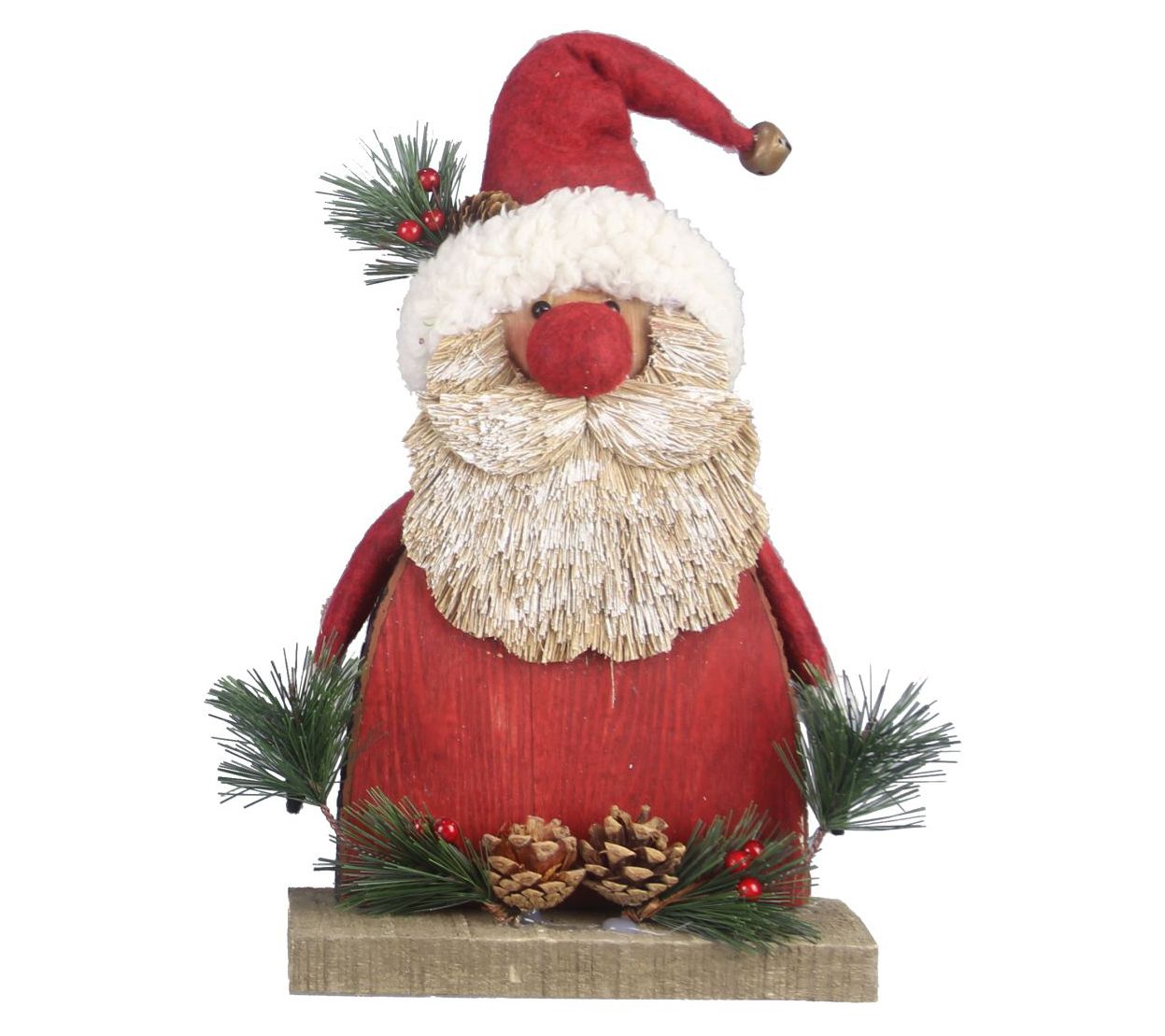 Young's wood Santa tabletop - QVC.com