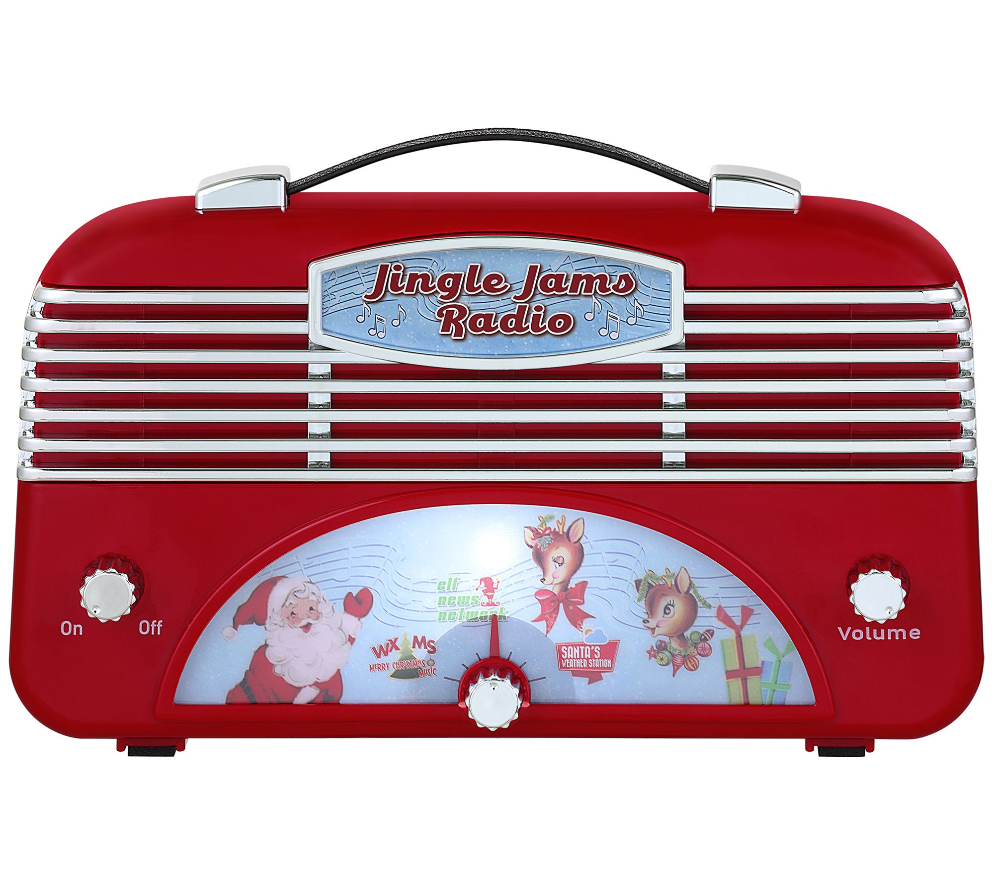 Mr. Christmas 6" Retro Jingle Jams Radio - QVC.com