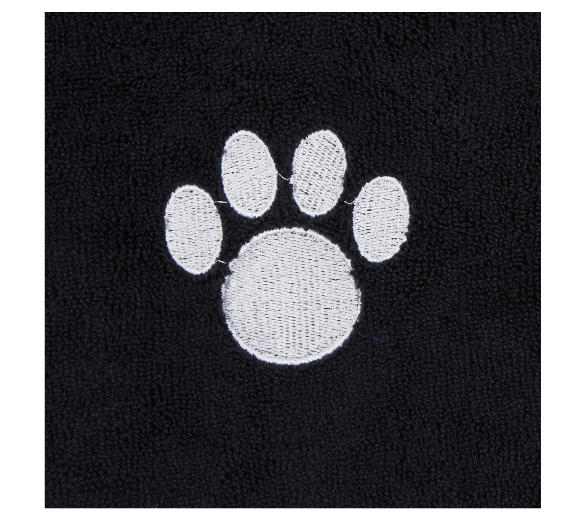 Bone Dry Embroidered Paw Pet Robe - XS - QVC.com