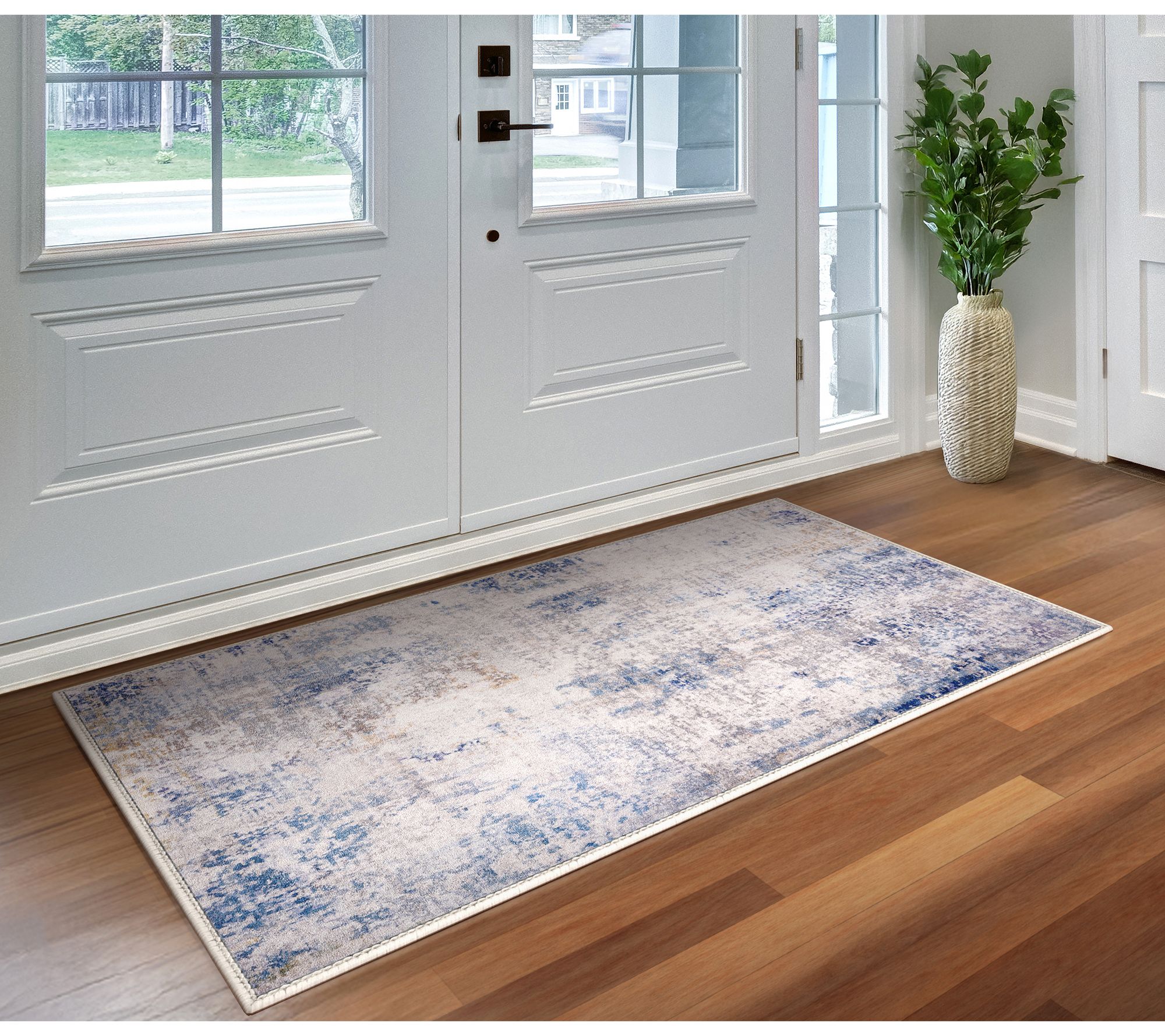 Sorbus 3x5 ft Accent Rug for Entryway, MachineWashable Rug - QVC.com