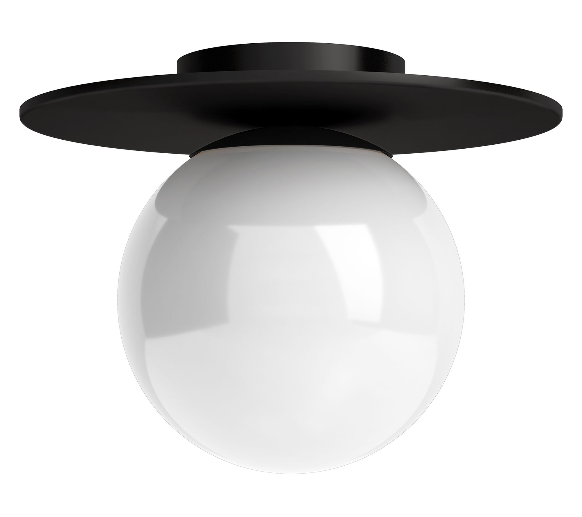 Hudson&Canal Amma 12" Wide Flush Mount with Glass Shade - QVC.com