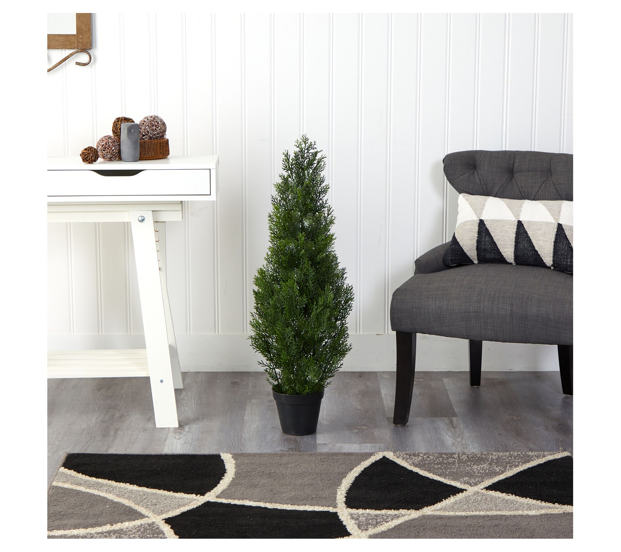3' Mini Cedar Pine Tree by Nearly Natural - QVC.com