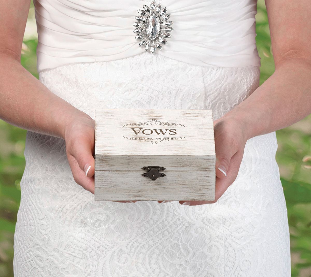 Lillian Rose Rustic Vows Ring and Vow Box - QVC.com