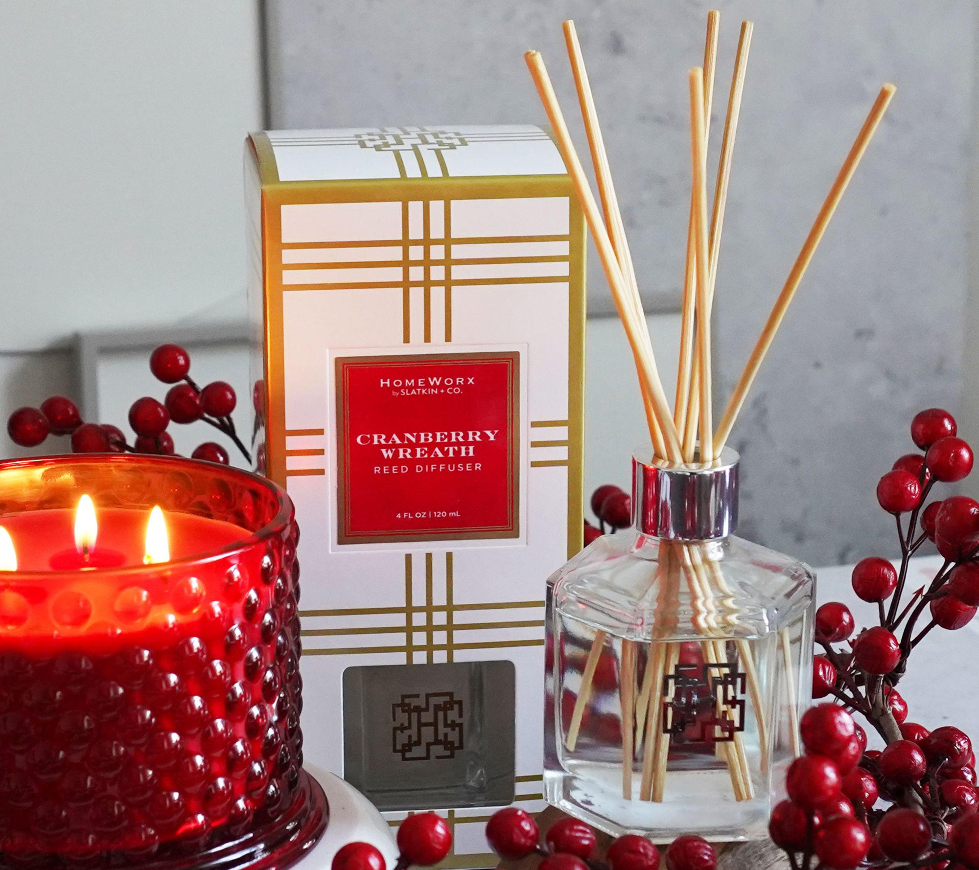 HomeWorx by Slatkin & Co. S/2 Reed Sticks - QVC.com