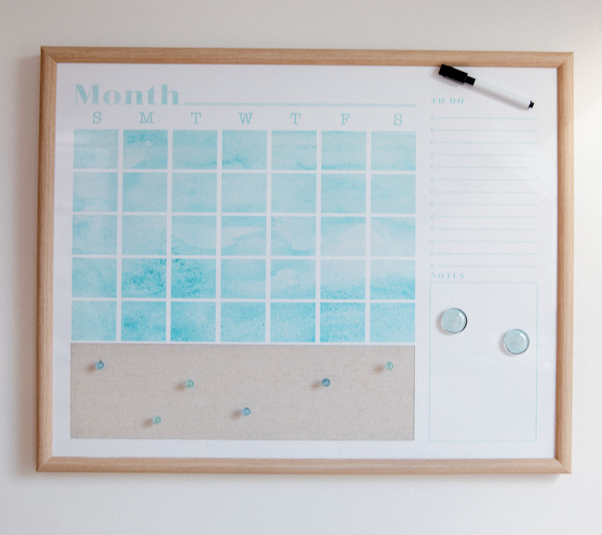 "As Is" 24" Wipeable Monthly Wall Calendar by Lauren McBride - QVC.com