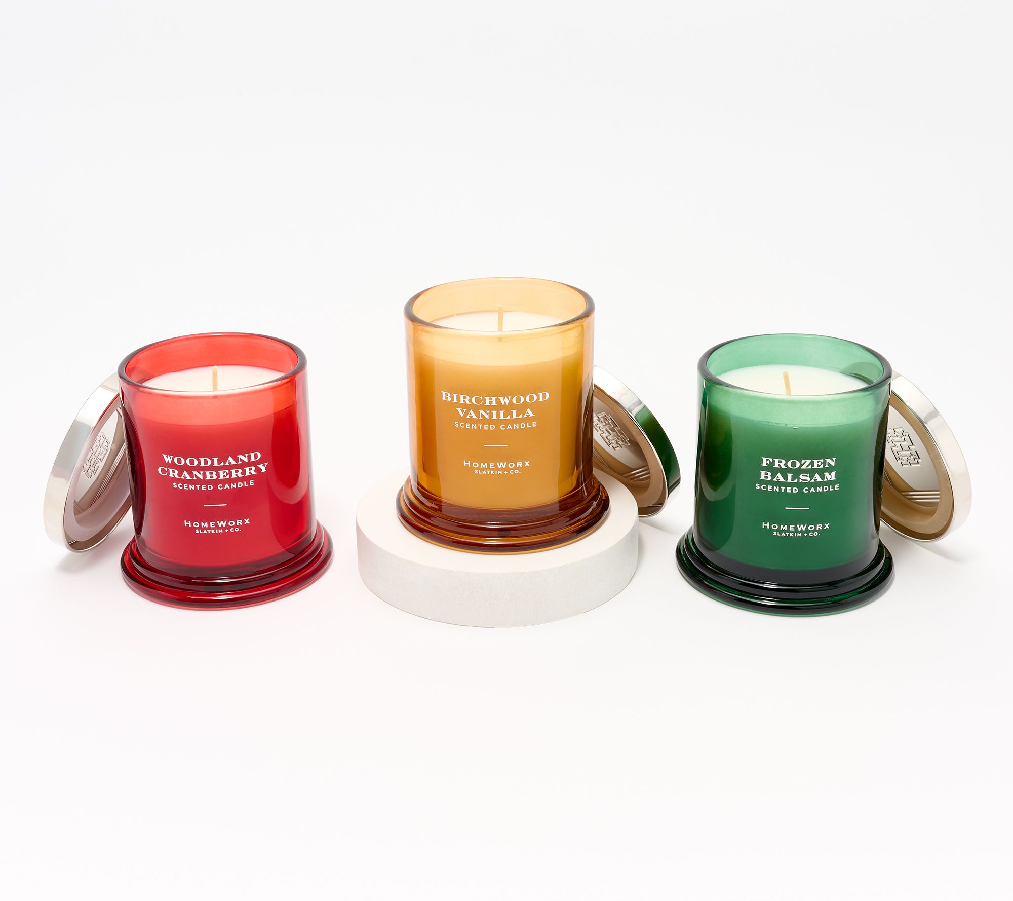 "As Is" HomeWorx by Slatkin + Co. Set of 3 8oz. Candles - QVC.com