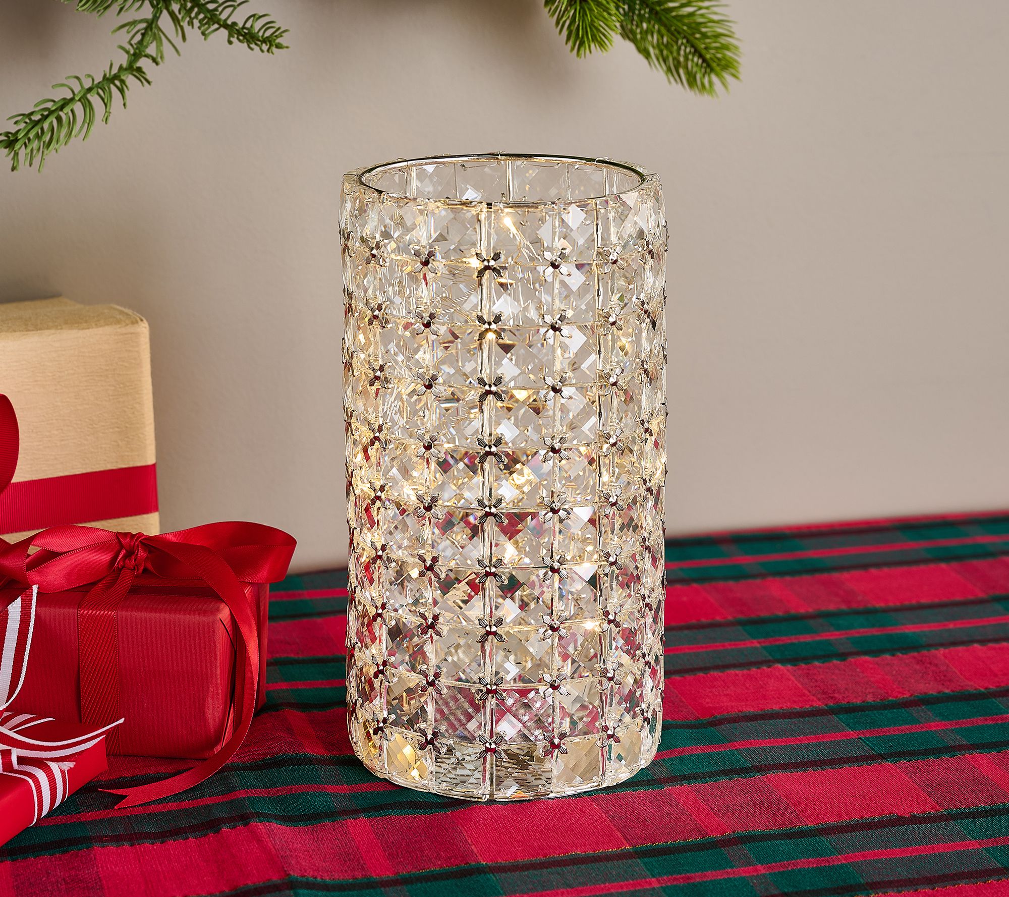 "As Is" Multi- Faceted Illuminated 9" Hurricane by Valerie - QVC.com