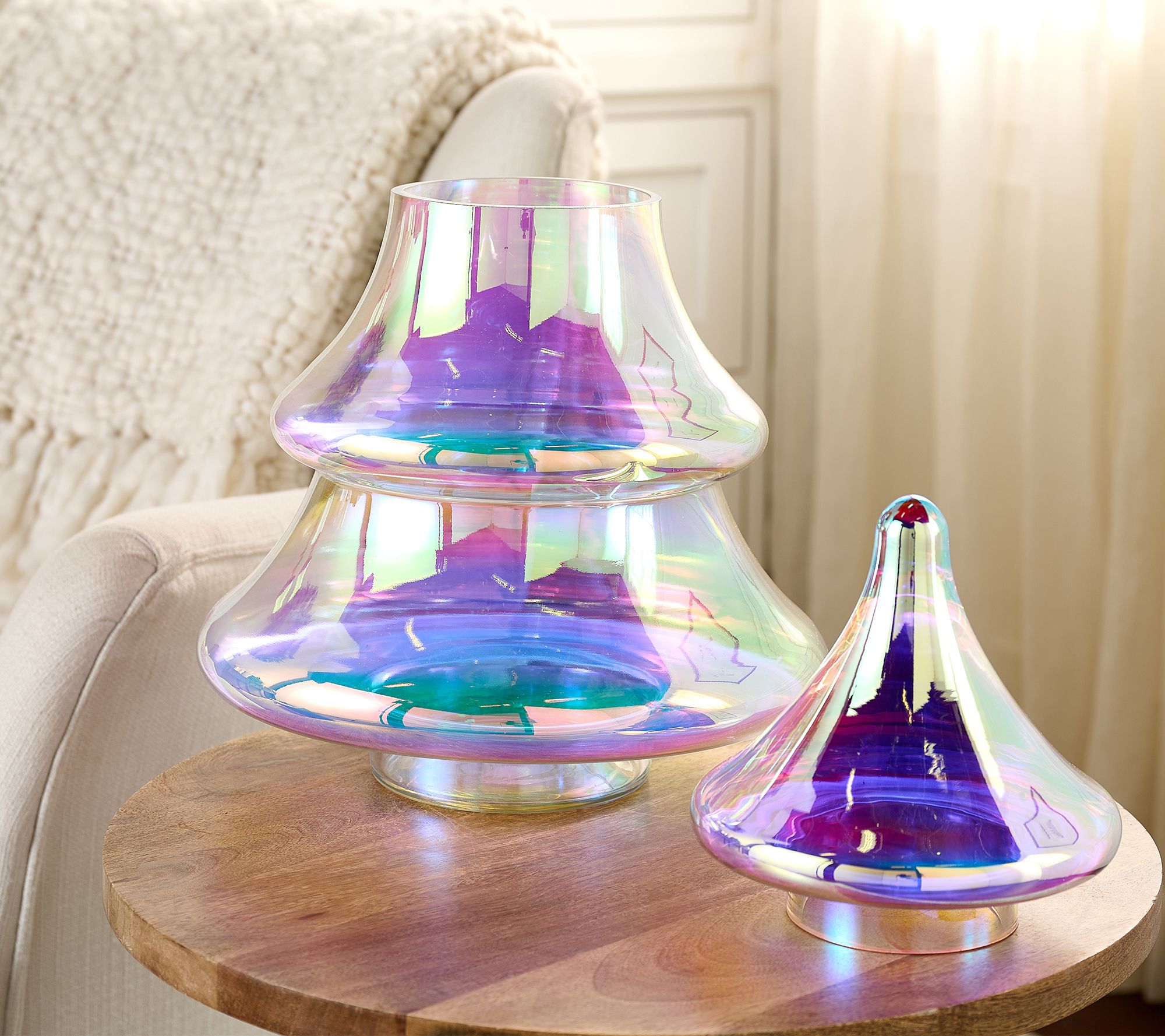 "As Is" Fierce Home 16" Oversized Glass Tree Cloche - QVC.com