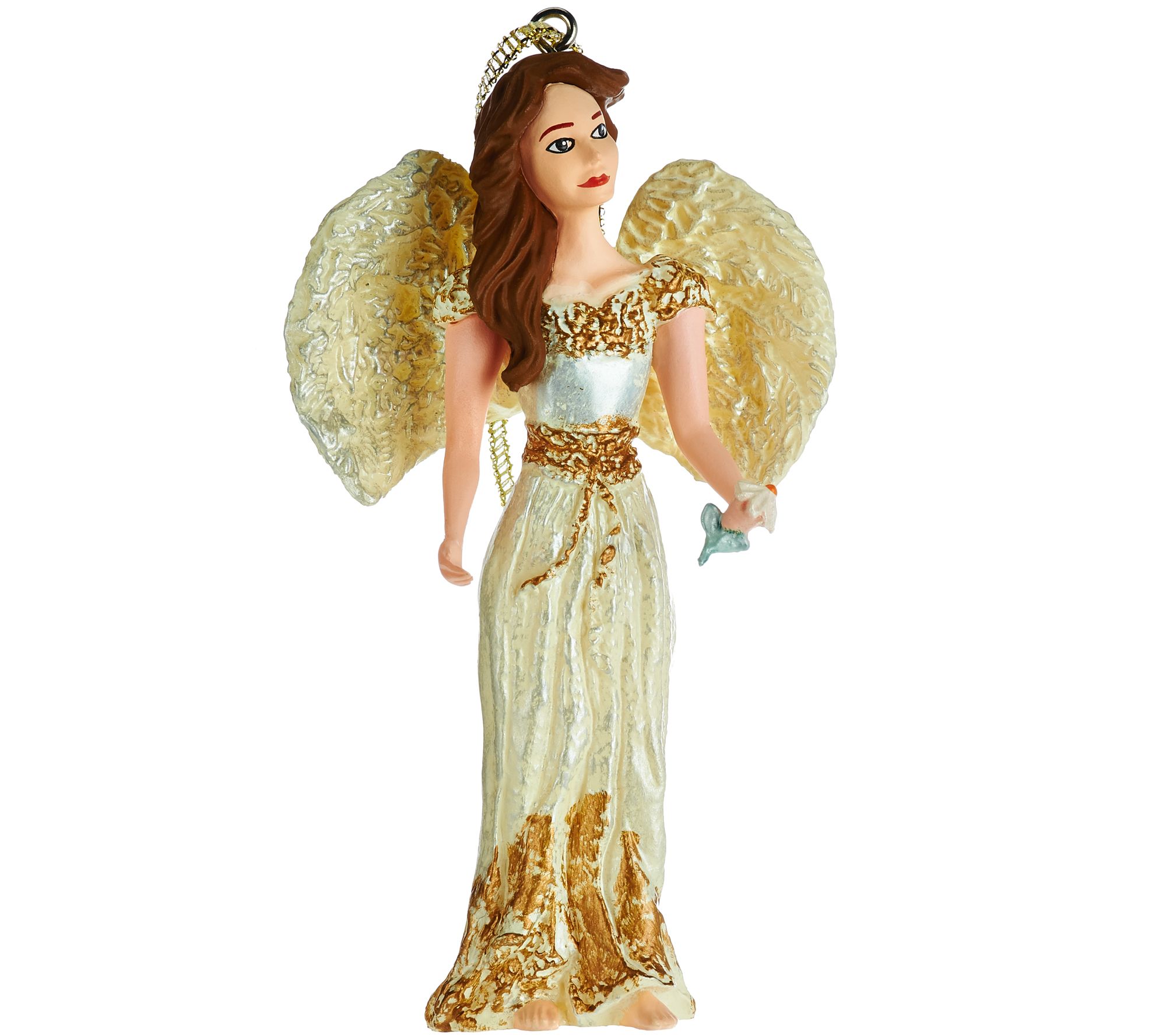 My Good Angel Handcrafted 4" Angel Figurine Ornament - QVC.com