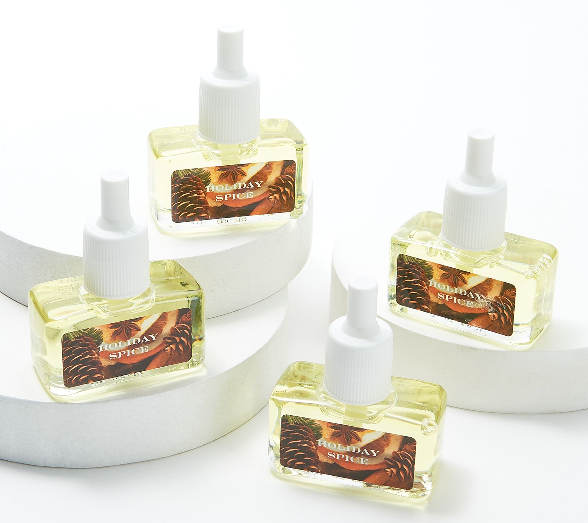 HomeWorx by Harry Slatkin S/4 Holiday Spice Plug In Refills - QVC.com