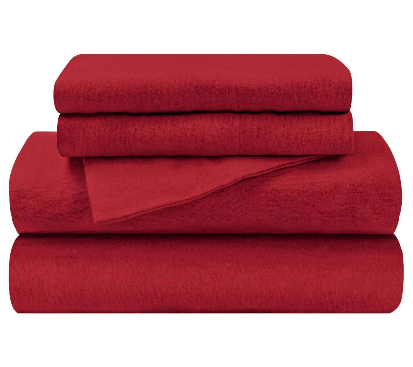 Superior Solid Cotton Flannel Sheet Set California King QVC