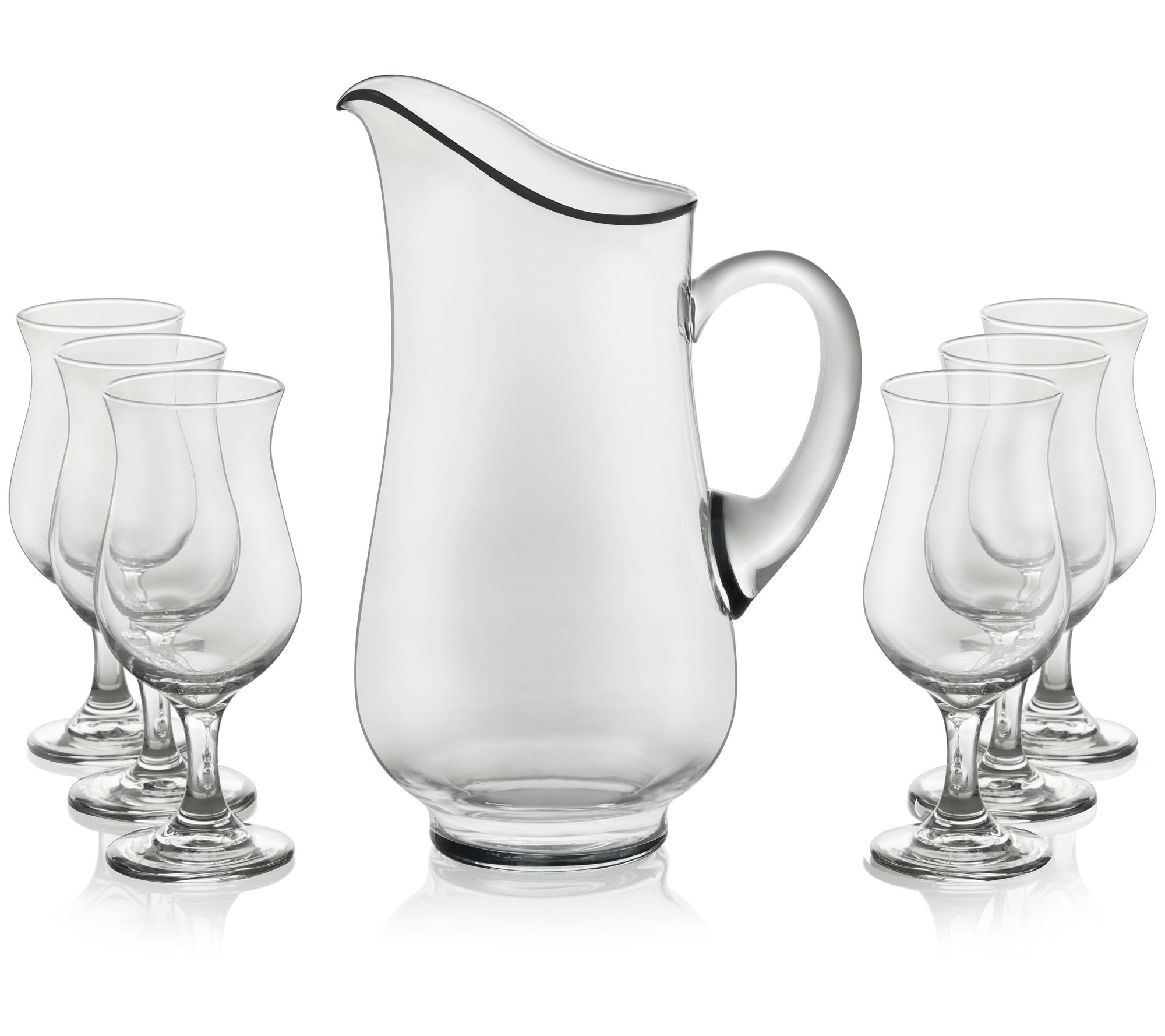 Libbey 7-Piece Modern Bar Sangria Glass Set with Pitcher - QVC.com
