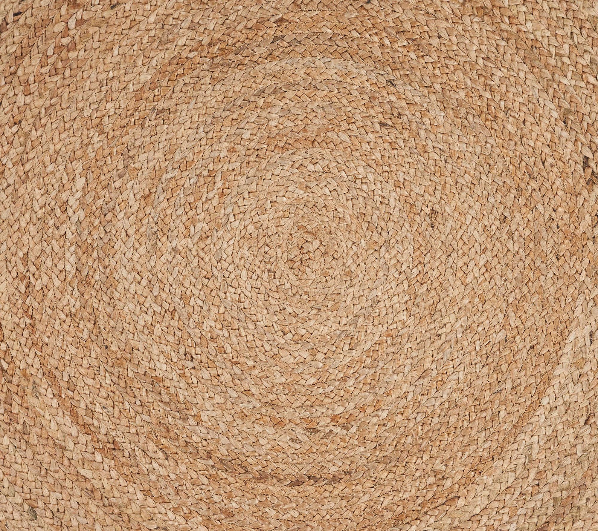 Ox Bay Classic Natural Jute Area Rug 4' Round - QVC.com