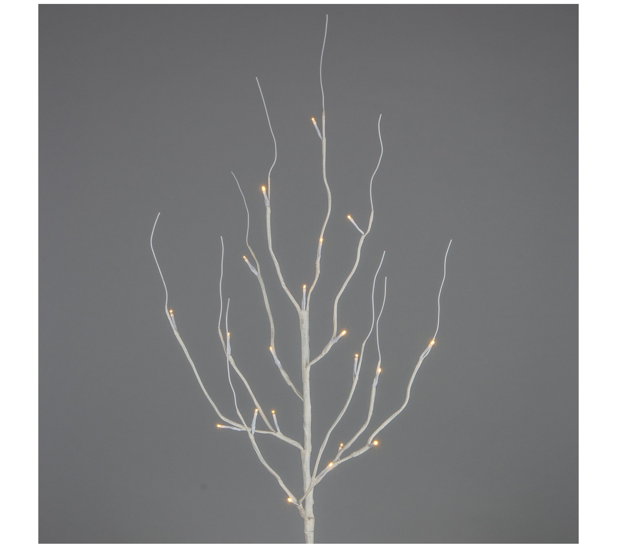 S/2, 39.76-In B/O Illuminated White Branch, Timer by Gerson Co - QVC.com