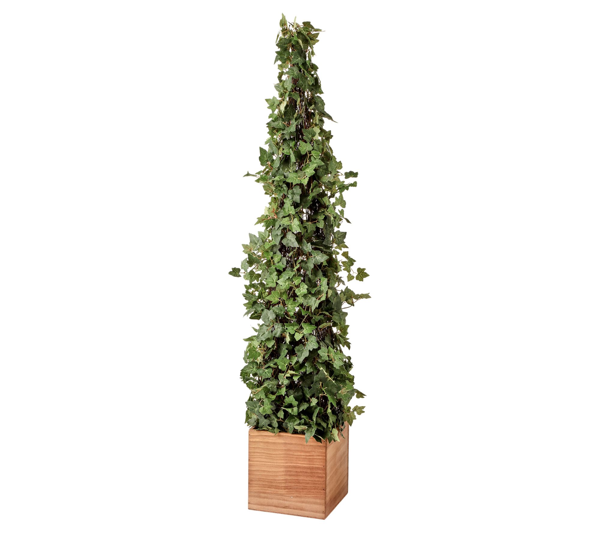 Mini Ivy Cone Obelisk In Wood 48" By Valerie - QVC.com
